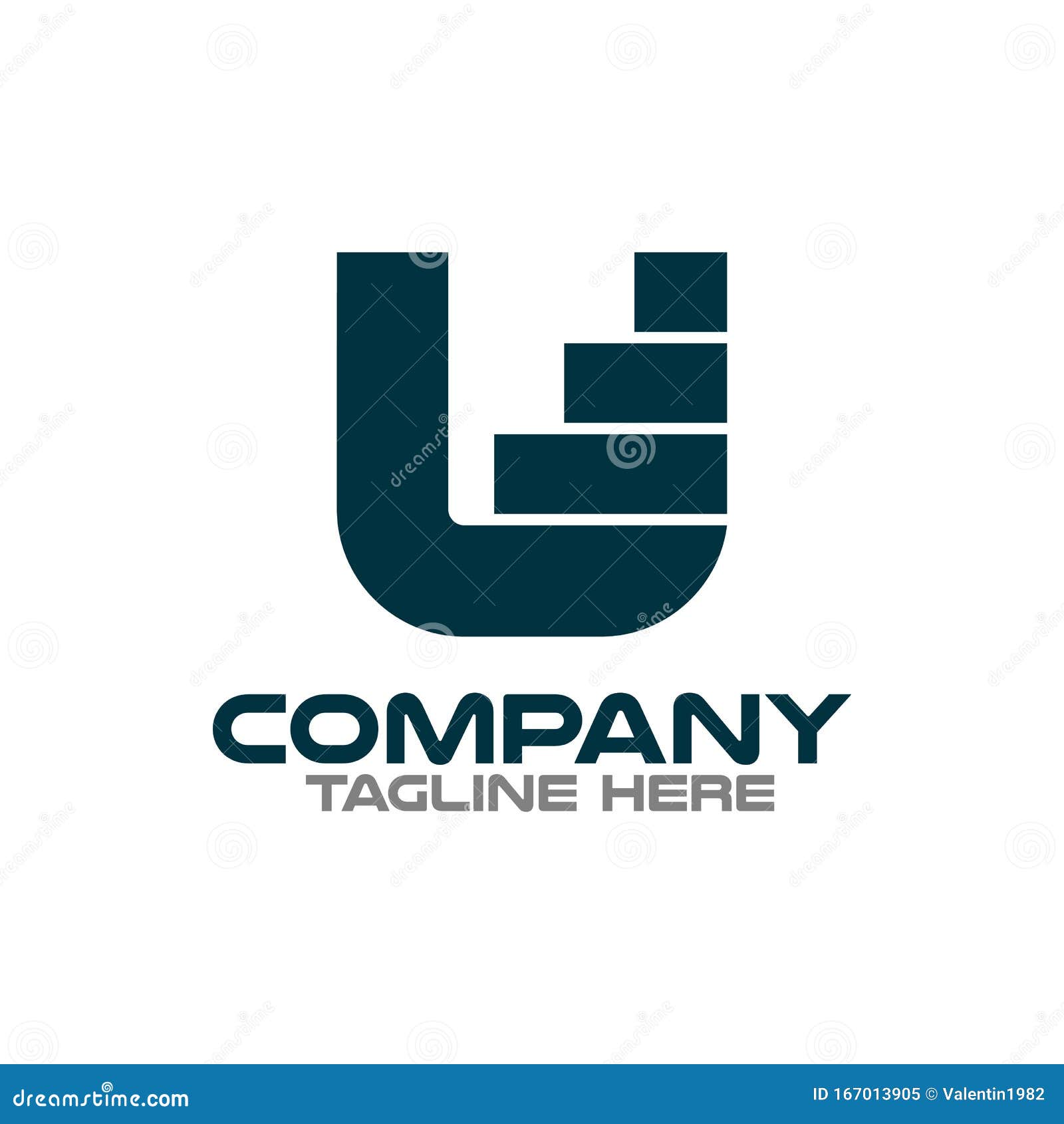 Modern Staircase Up and Letter U Logo. Vector Illustration Stock Vector ...