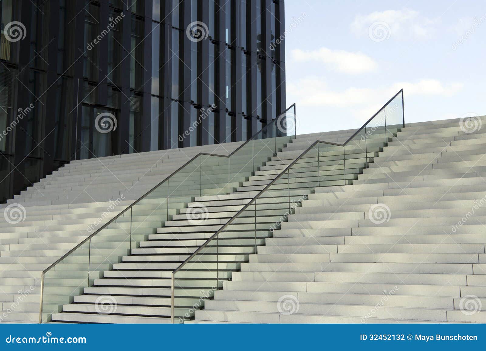 Modern stairs stock photo. Image of geometric, office - 32452132