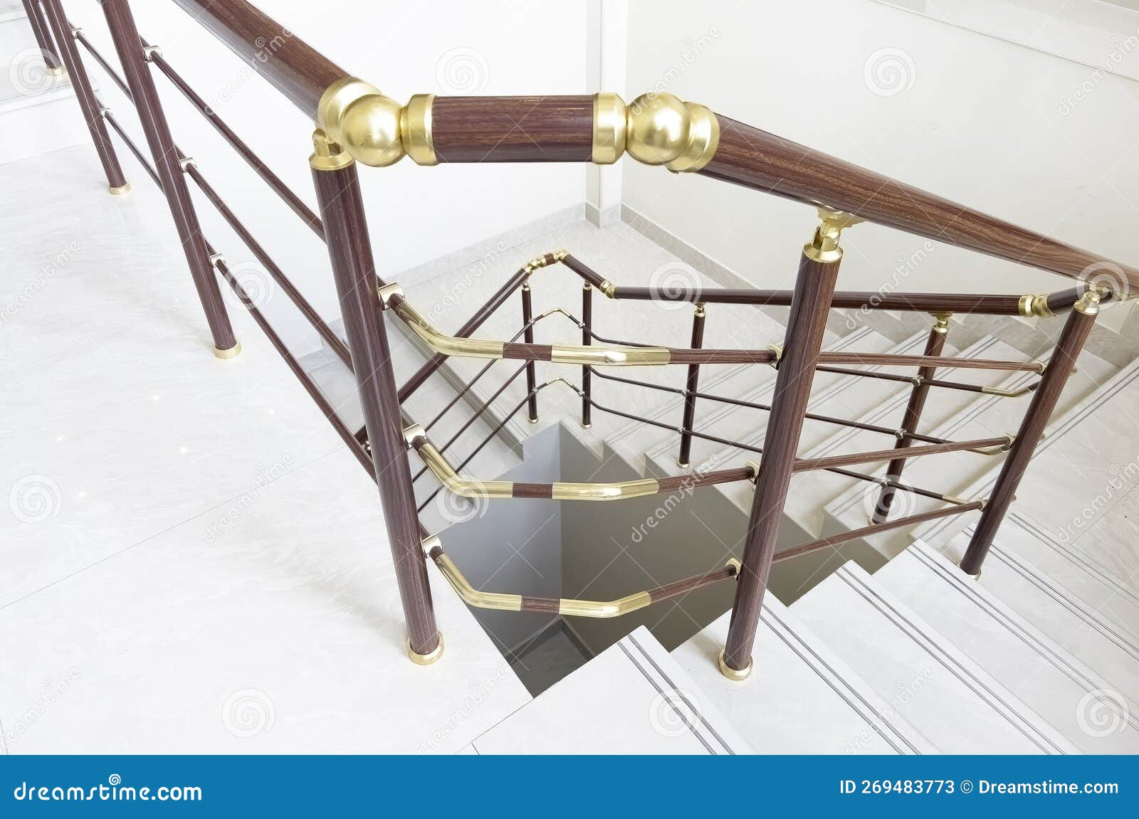 Modern Stairs in Loft Interior. Interior with Stairs Stock Image ...