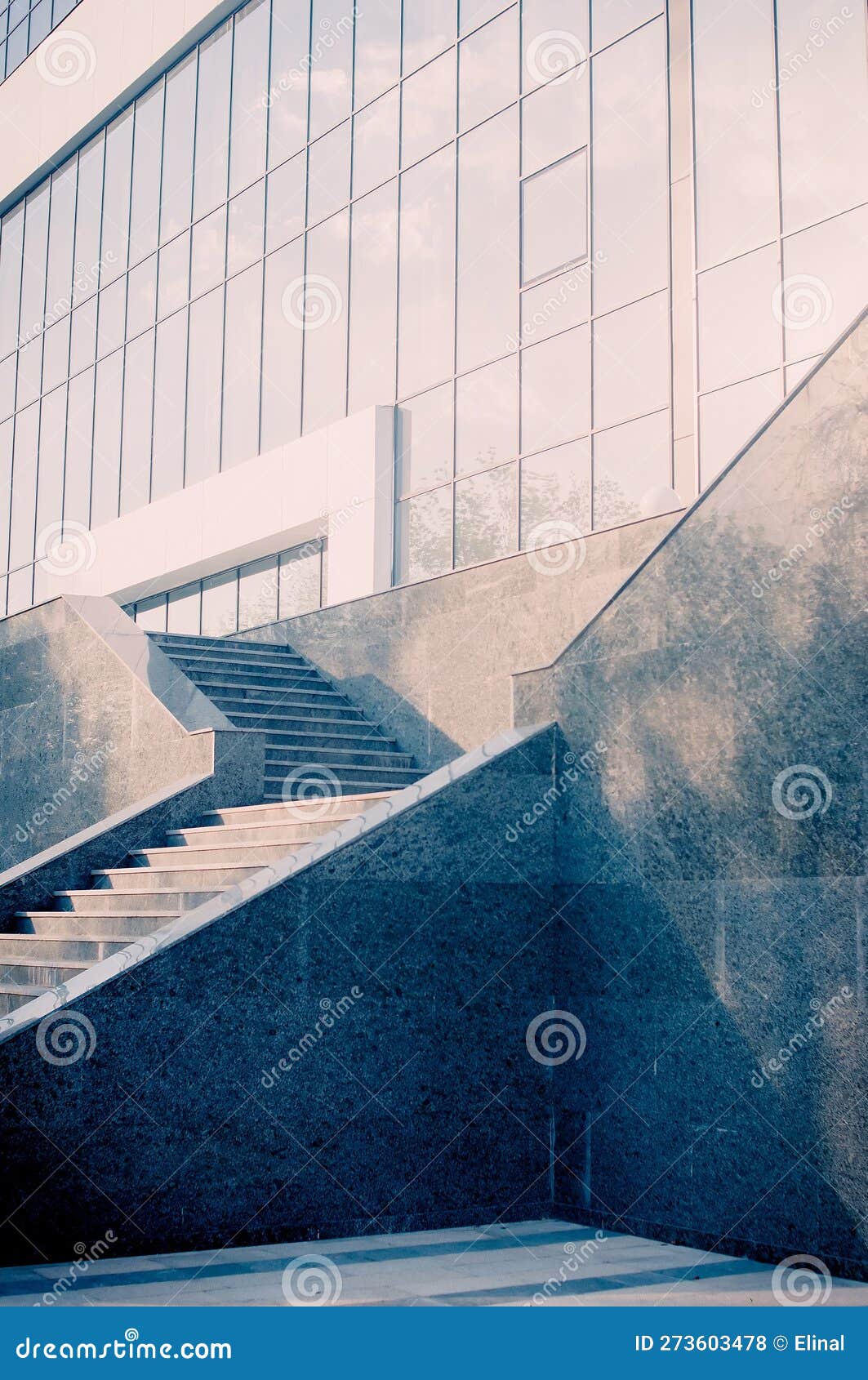 Modern Stairs, Steps, High Tech Building. Stock Photo - Image of house ...
