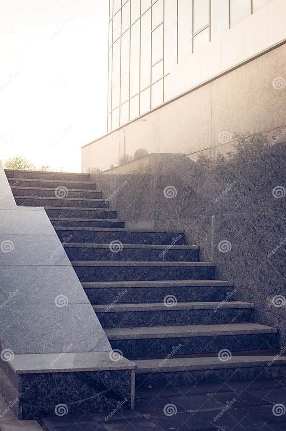 Modern Stairs, Steps, High Tech Building Stock Photo - Image of ...