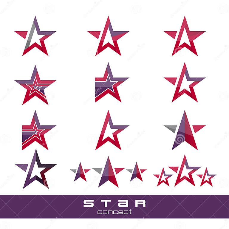 Modern star logo concepts stock vector. Illustration of background ...
