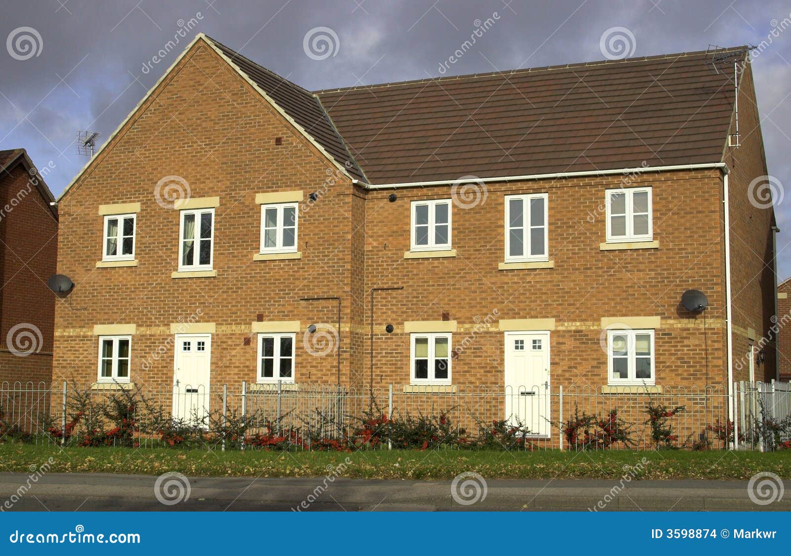 Modern Starter Homes stock photo. Image of accommodation - 3598874