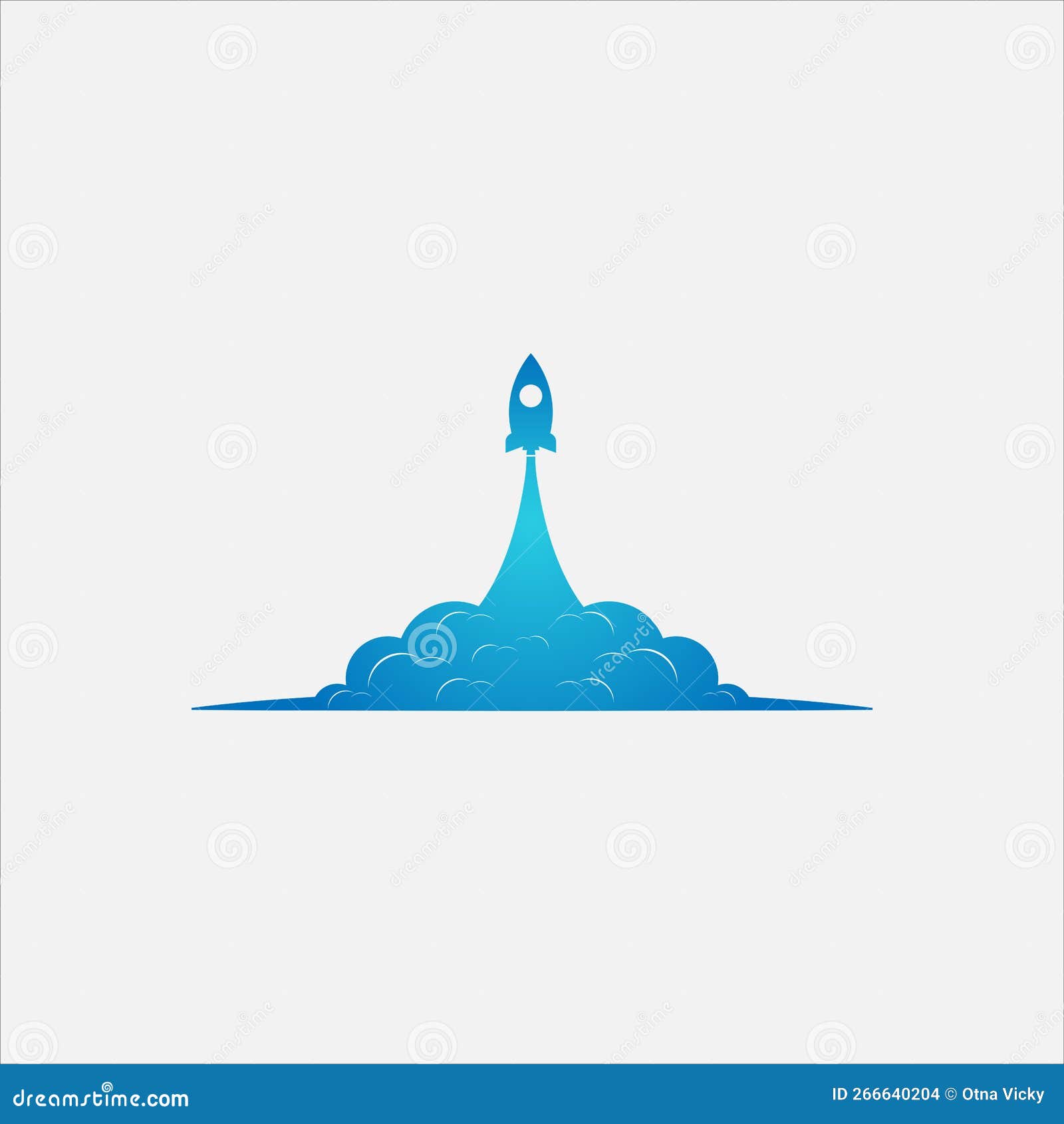 Modern Startup Logo, Illustration of Rocket, Cloud and Shopping Stock ...