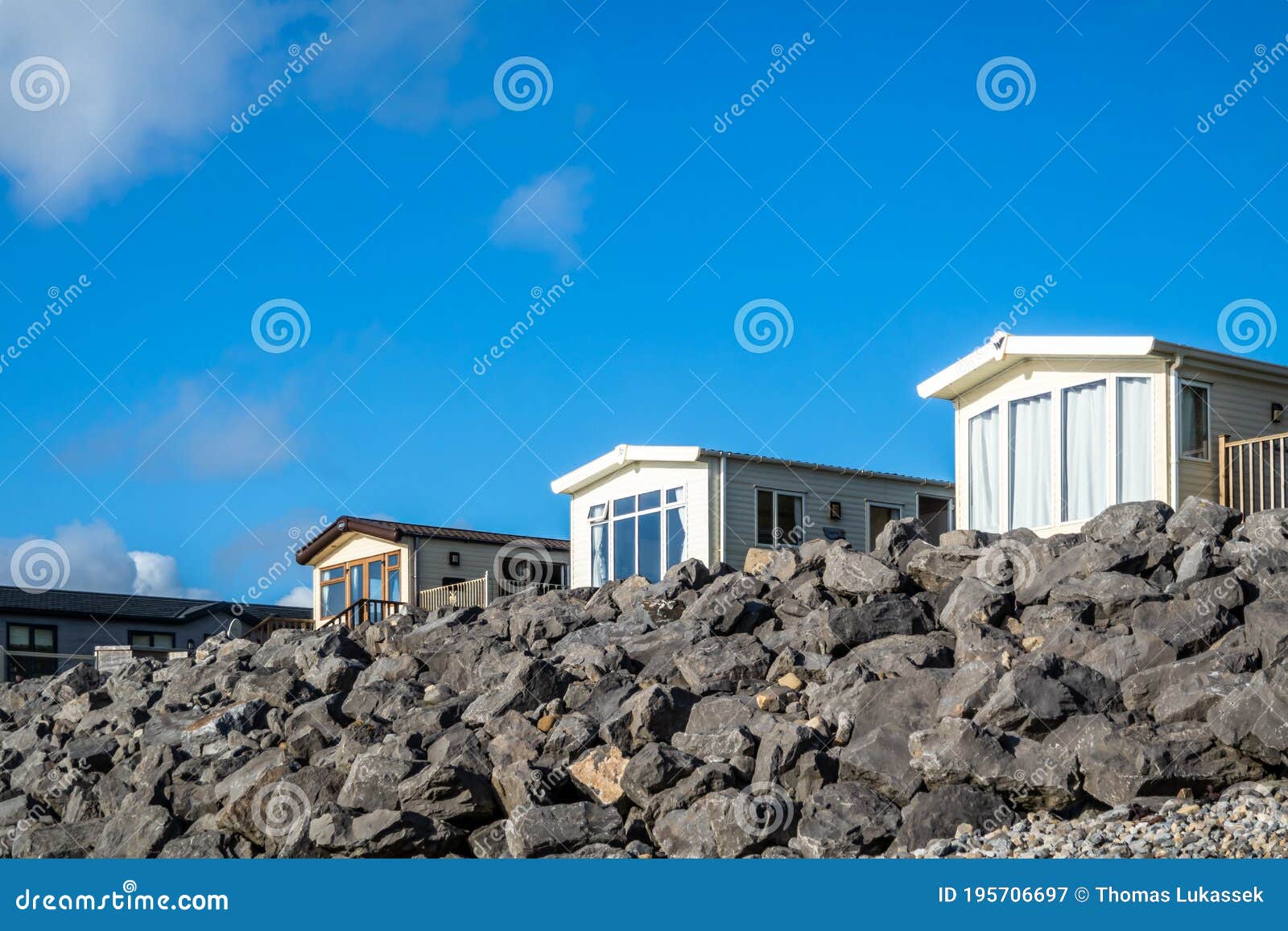 Modern Static Caravan in County Donegal - Ireland Stock Image - Image ...
