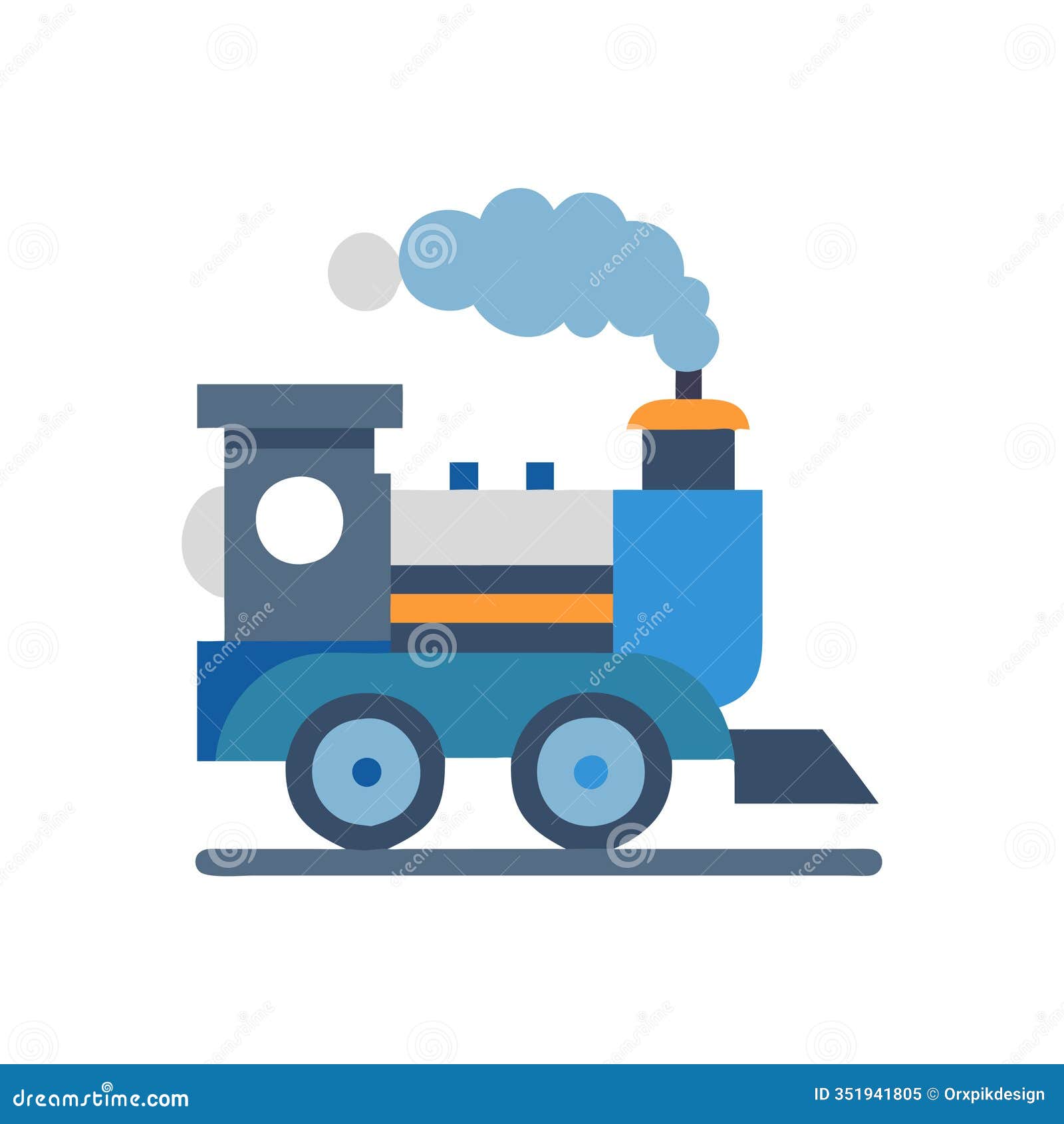 Modern Steam Engine Icon stock illustration. Illustration of modern ...
