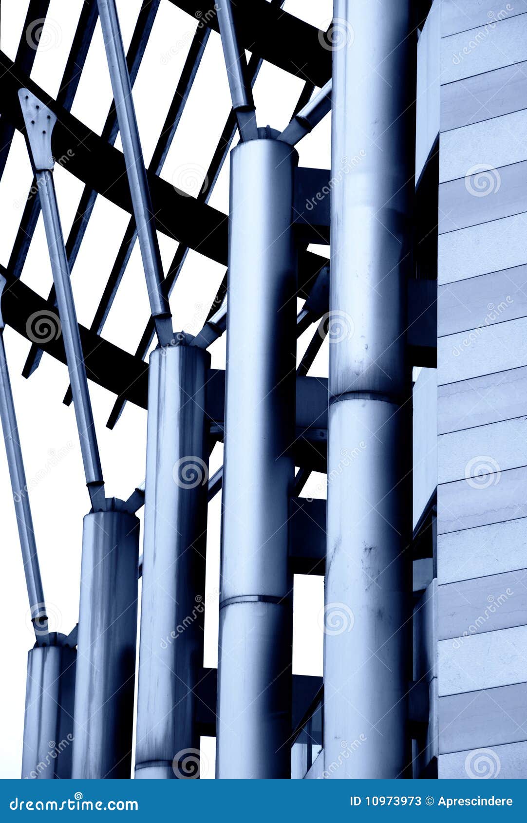 Modern steel architecture stock image. Image of expensive - 10973973