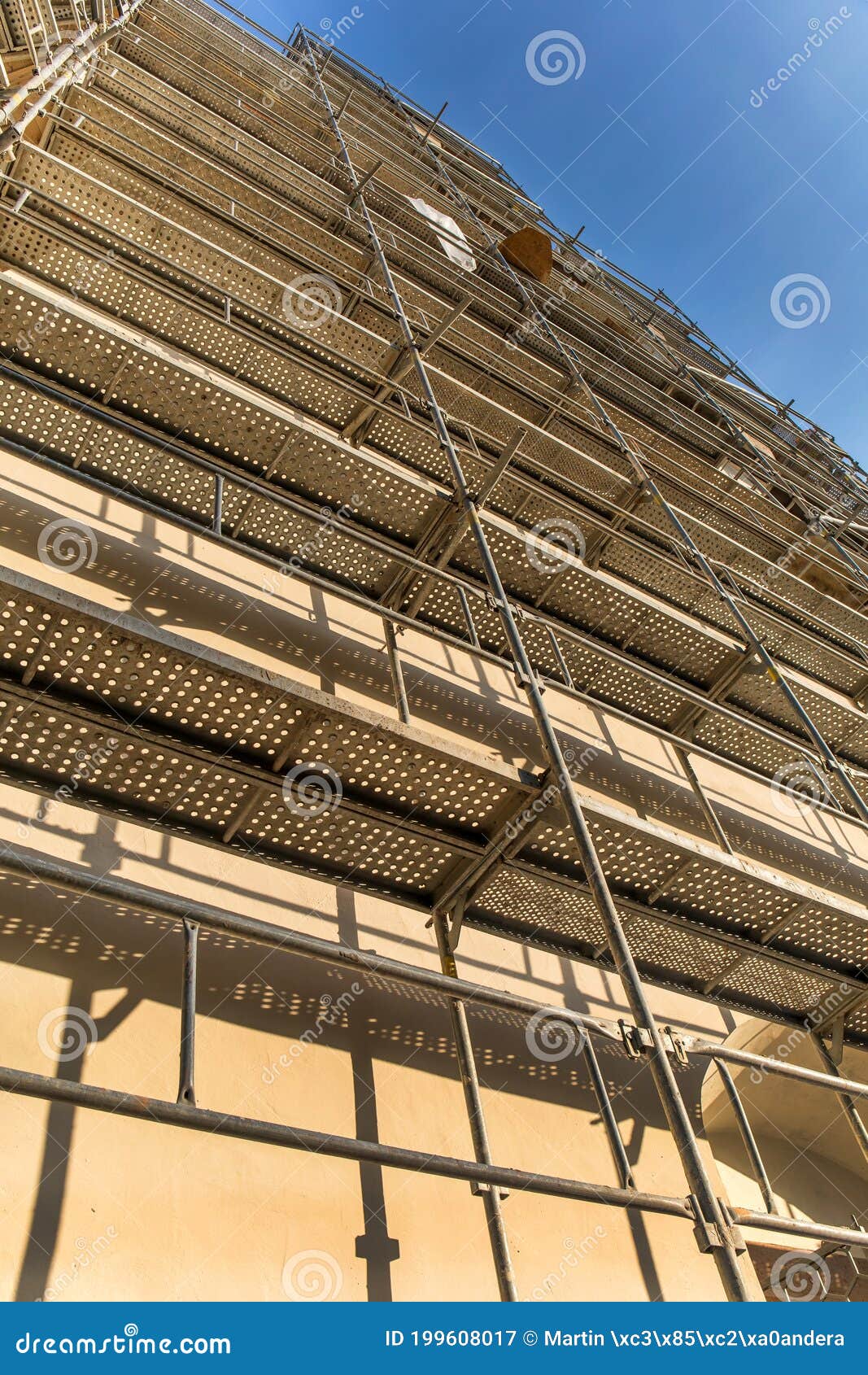Modern Steel Scaffolding. Scaffold. Construction Scaffoldings Stock ...