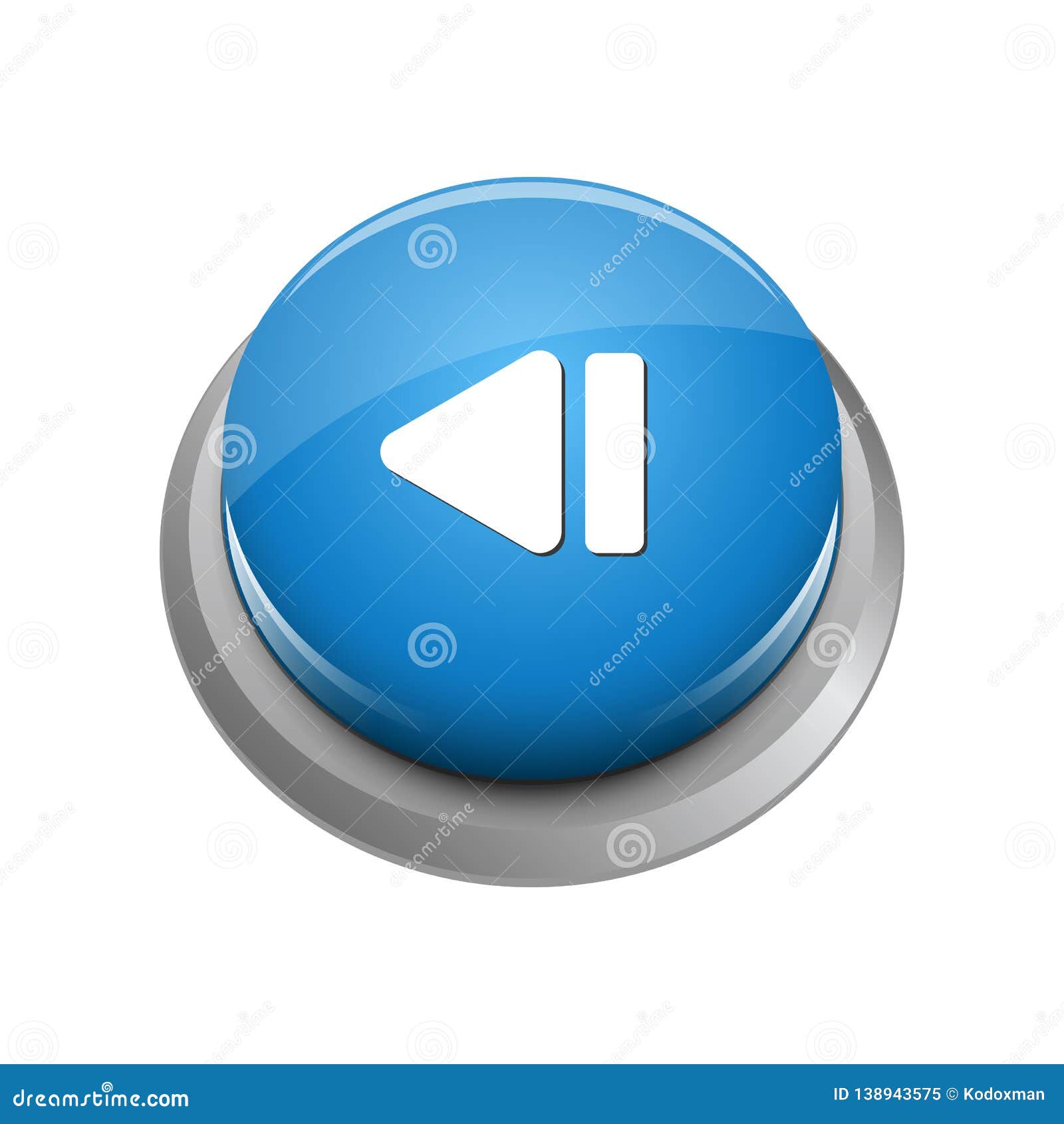 Modern Step Back Icon Button Logo Stock Vector - Illustration of circle ...