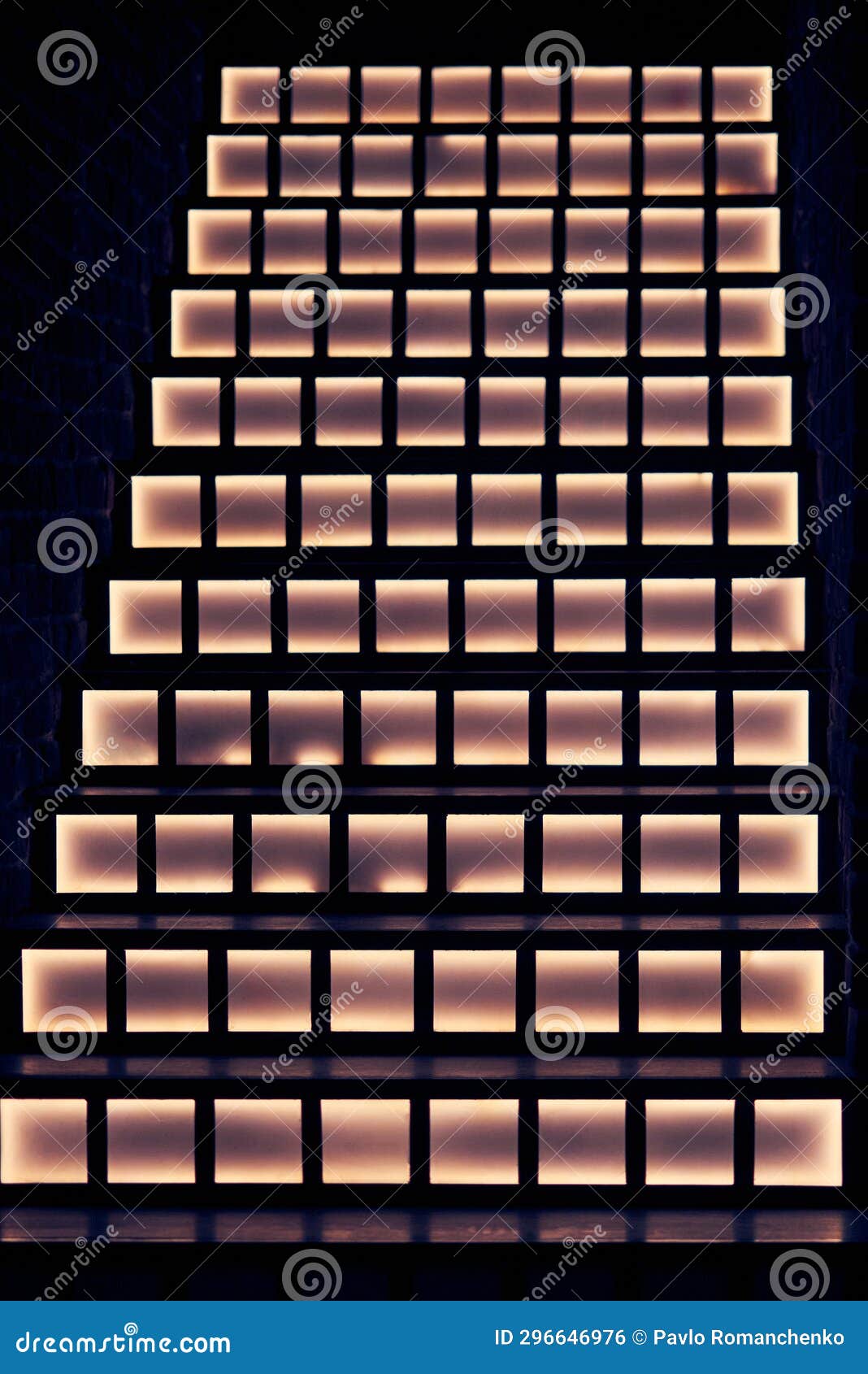 Modern Steps with Bright Lighting, Creative Background Stock Photo ...