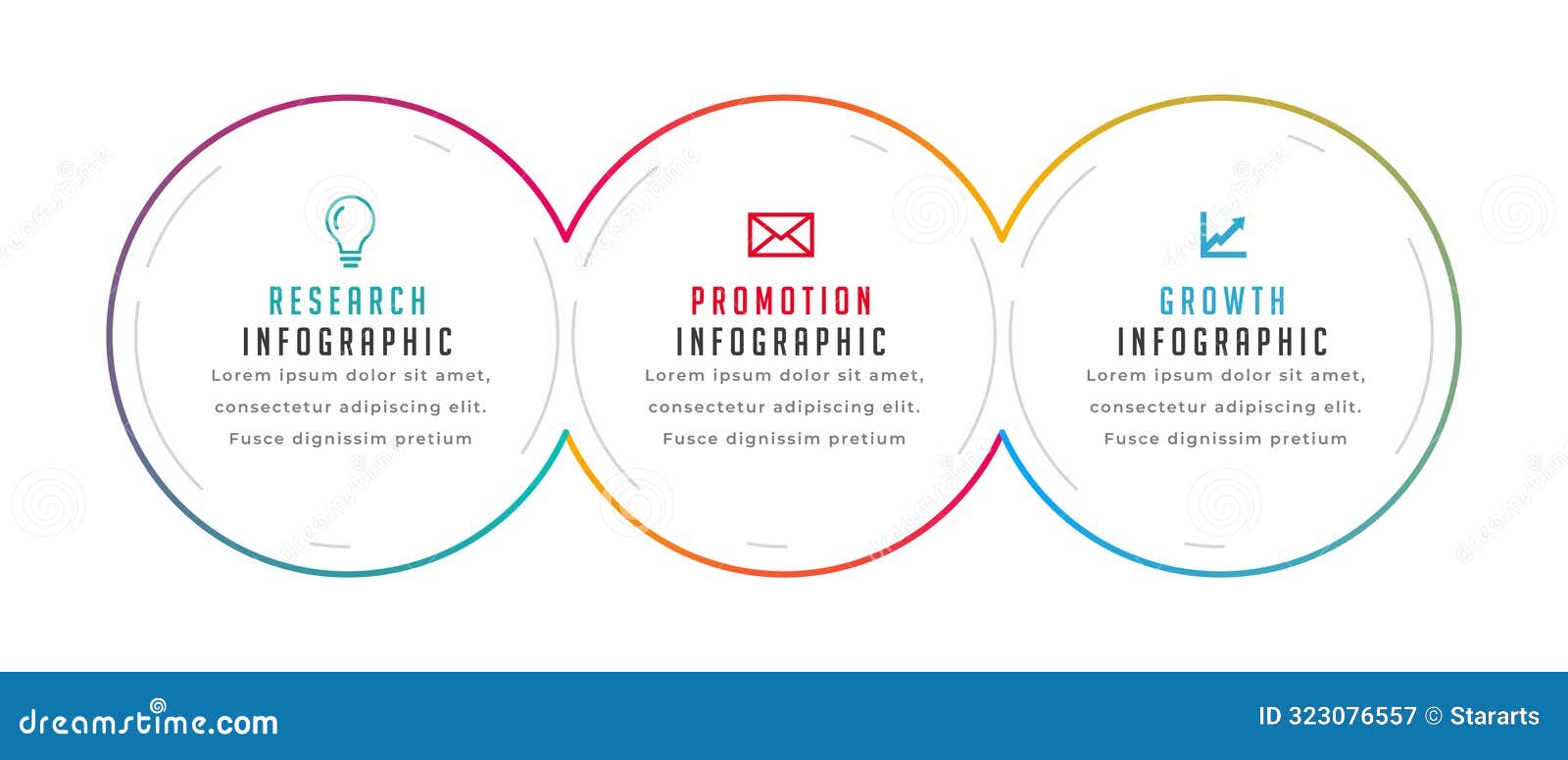 Modern 3 Steps Infographic Option Element Banner Design Stock Vector ...