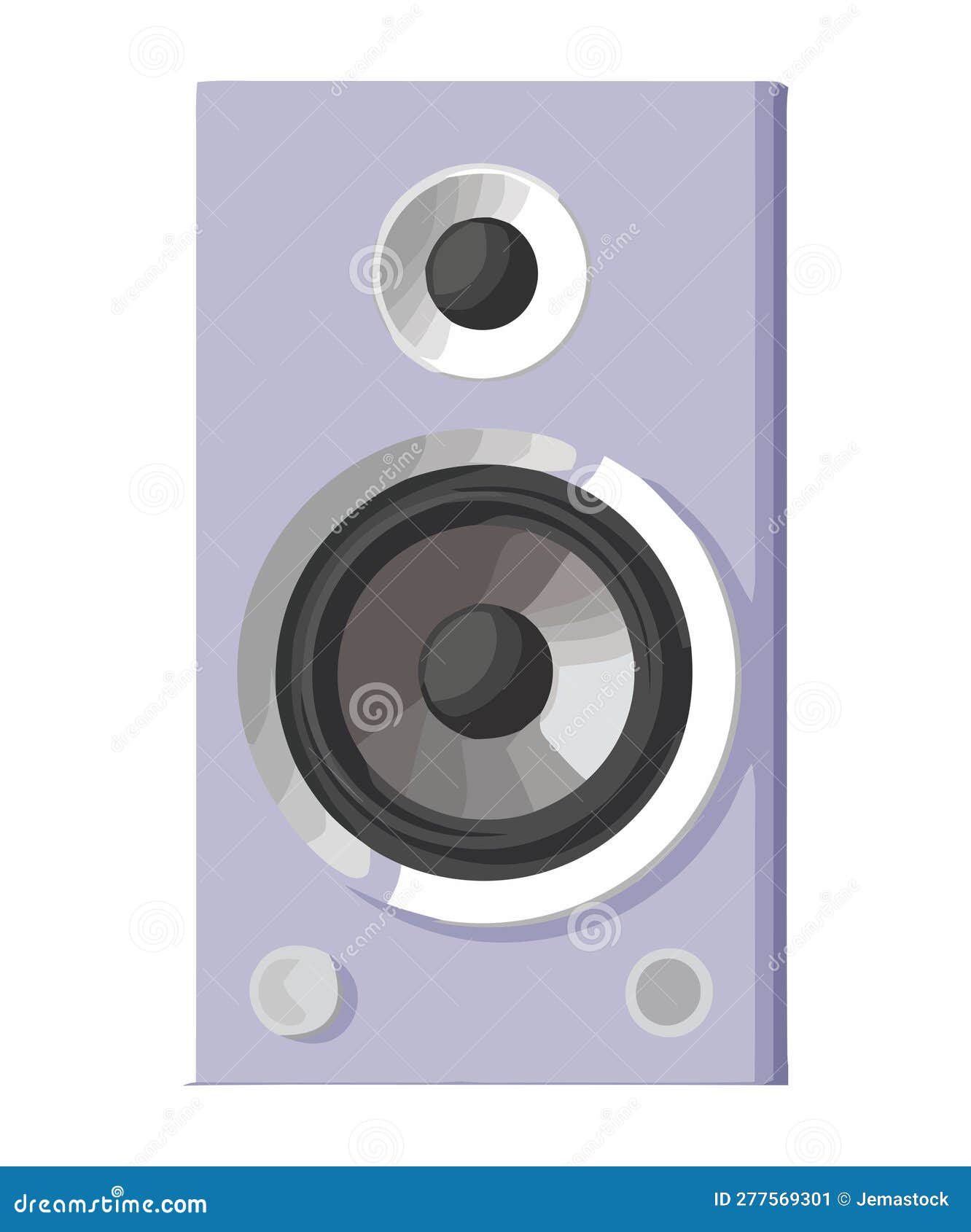 Modern Stereo Amplifier Symbol, Isolated Studio Stock Illustration ...