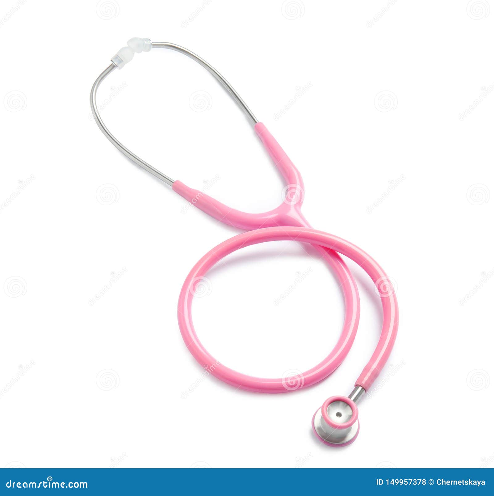 Modern Stethoscope on White. Medical Tool Stock Photo - Image of ...