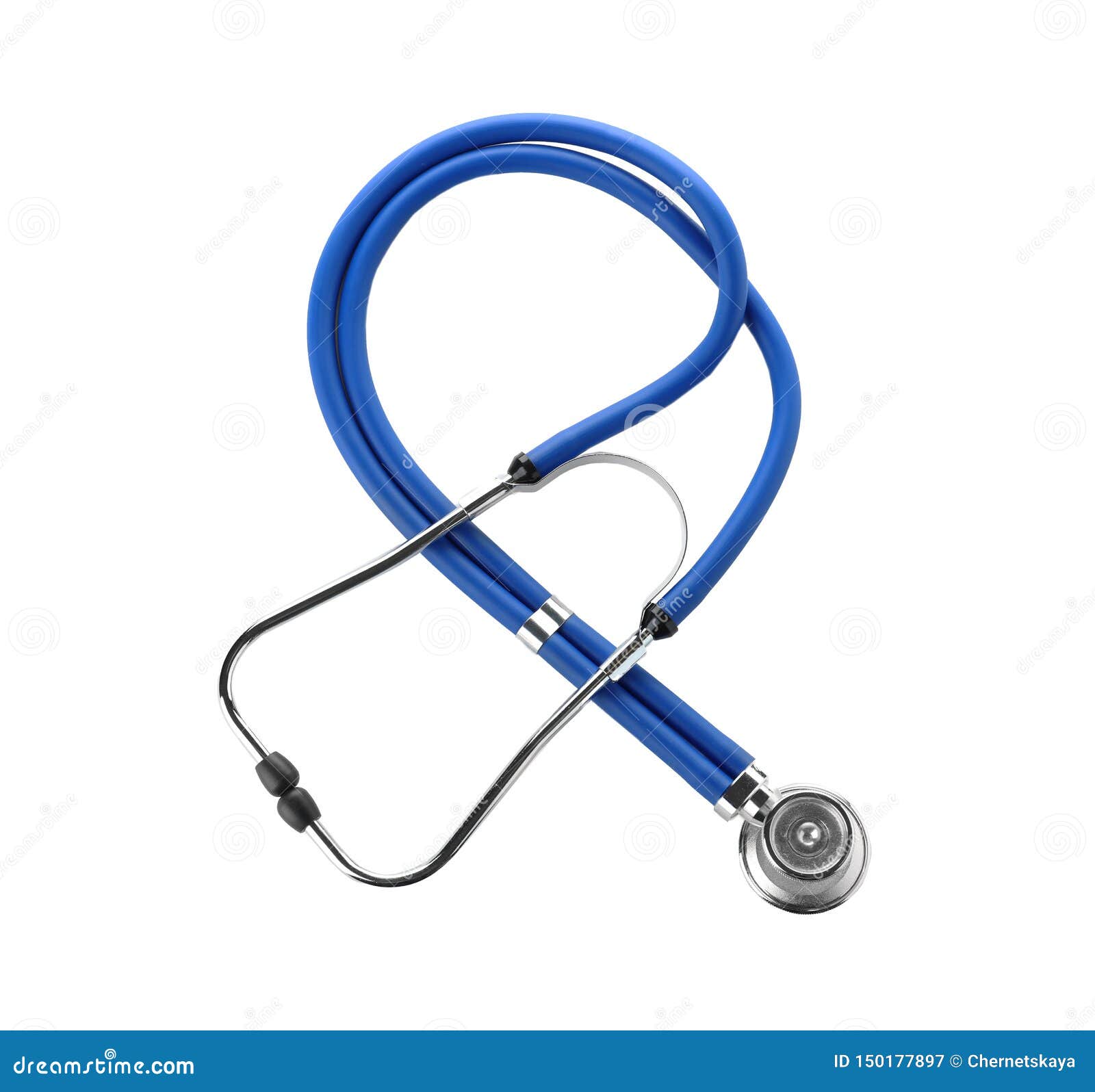 Modern Stethoscope on White. Medical Device Stock Image - Image of ...