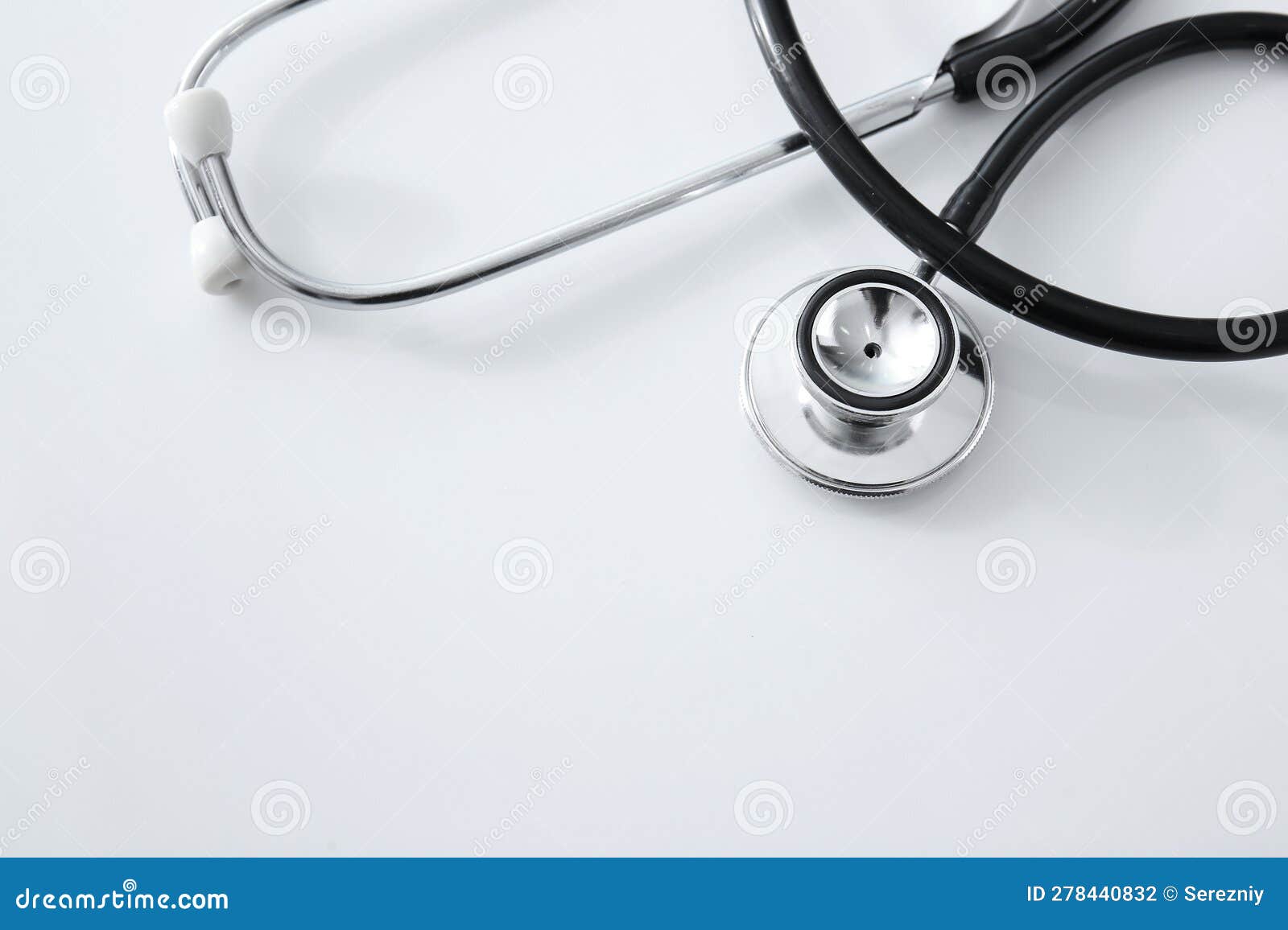 Modern Stethoscope on White Table Stock Photo - Image of rhythm, medic ...