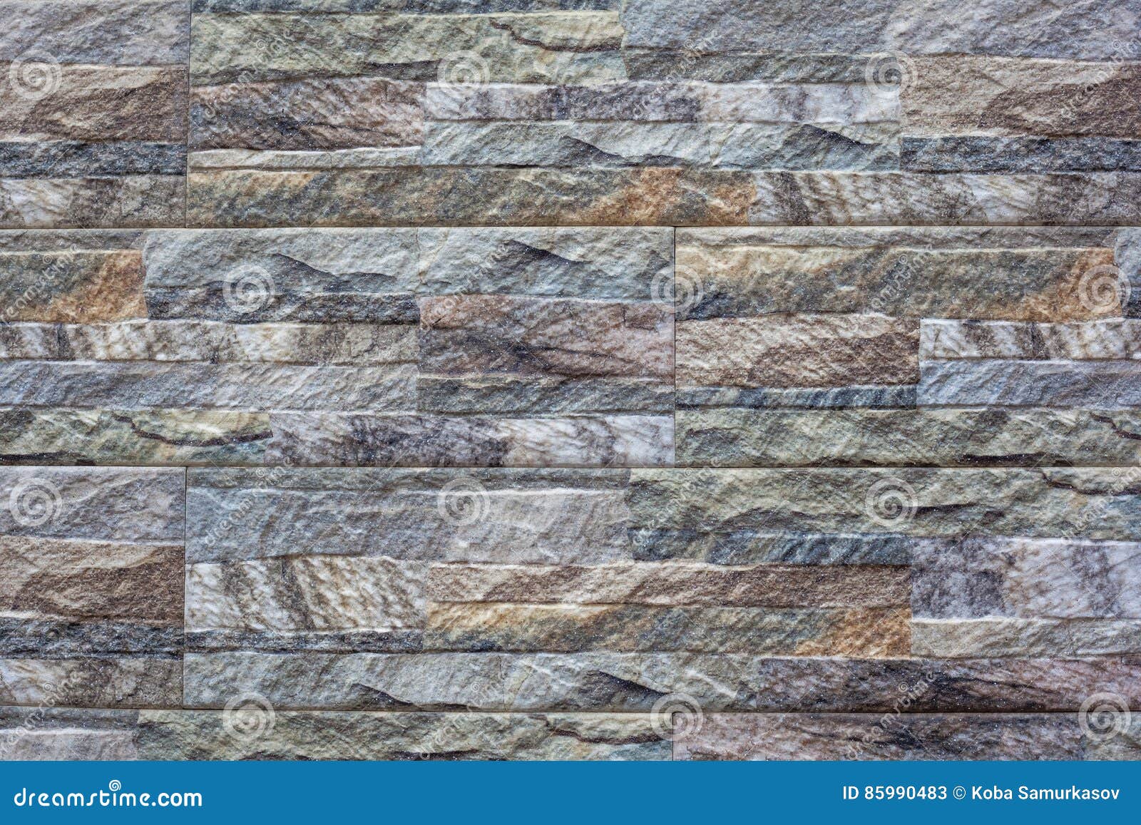 Modern Stone Brick Wall Background. Stone Texture Stock Image - Image ...