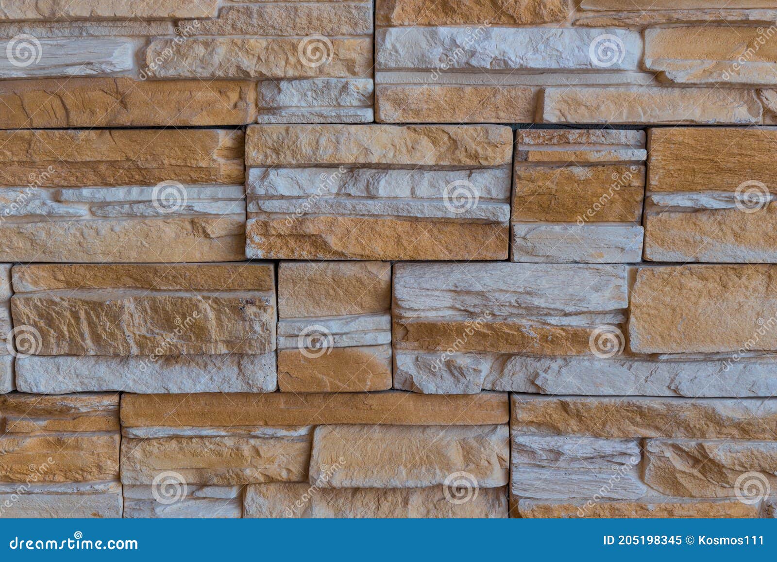 Modern stone brick wall stock image. Image of decoration - 205198345