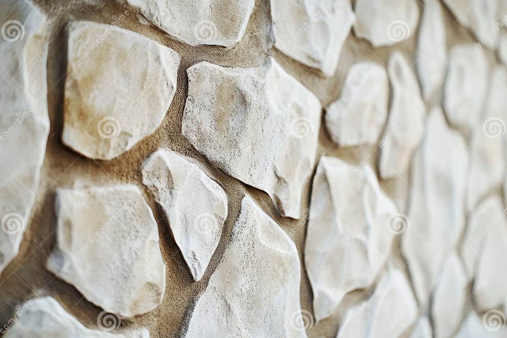 Modern Stone Cladding Creating a Textured Wall Design Stock Image ...