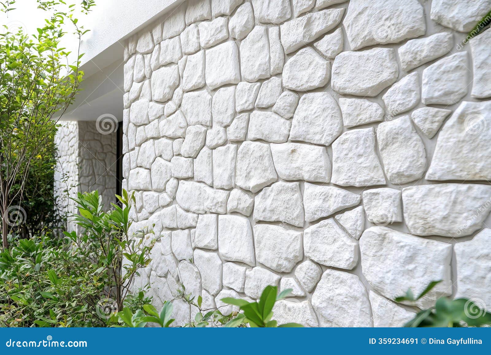 Modern Stone Cladding Creating a Textured Wall Design Stock Image ...