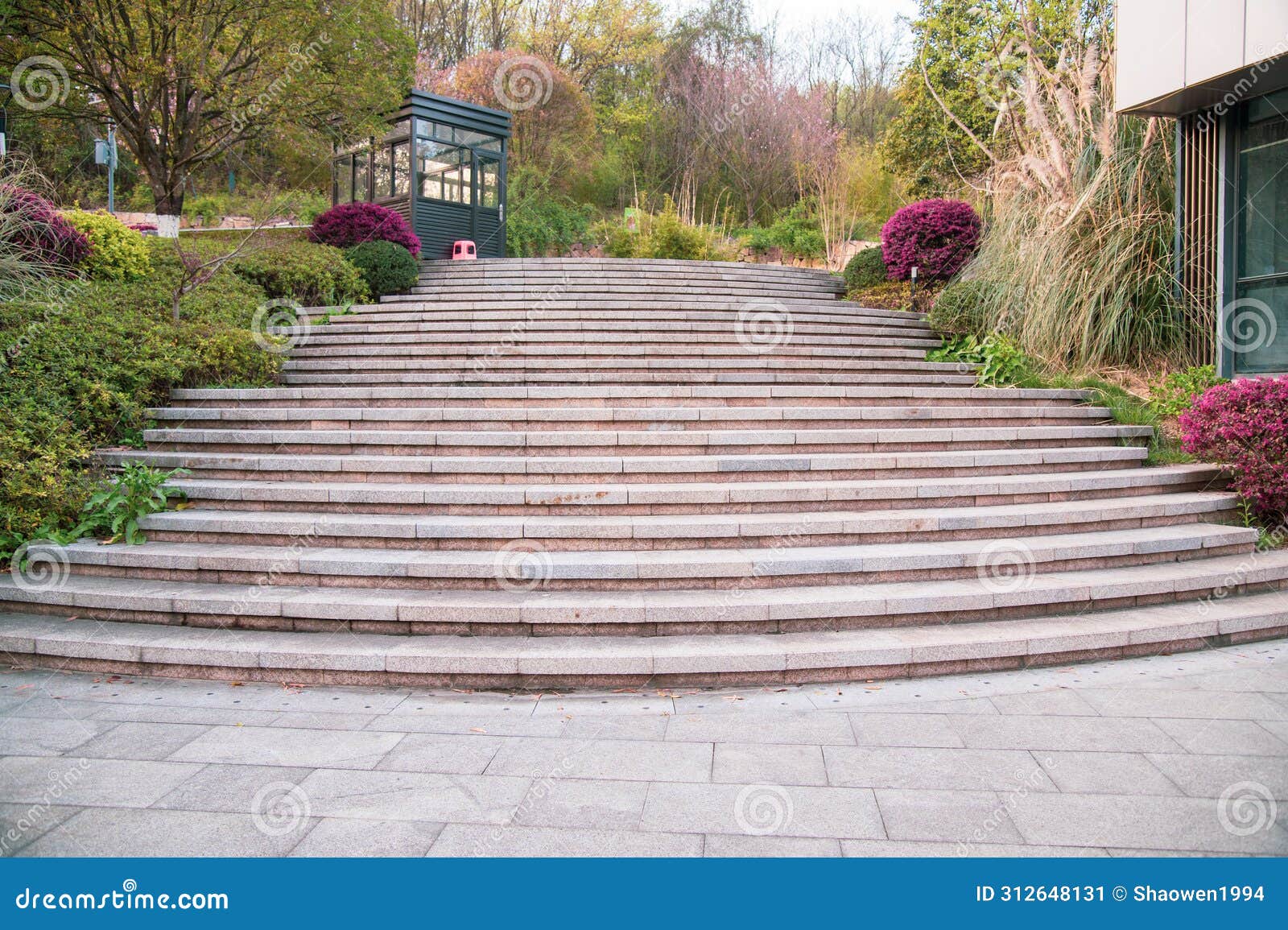 Modern Step Stairs.Architecture Stock Image - Image of path, rock ...