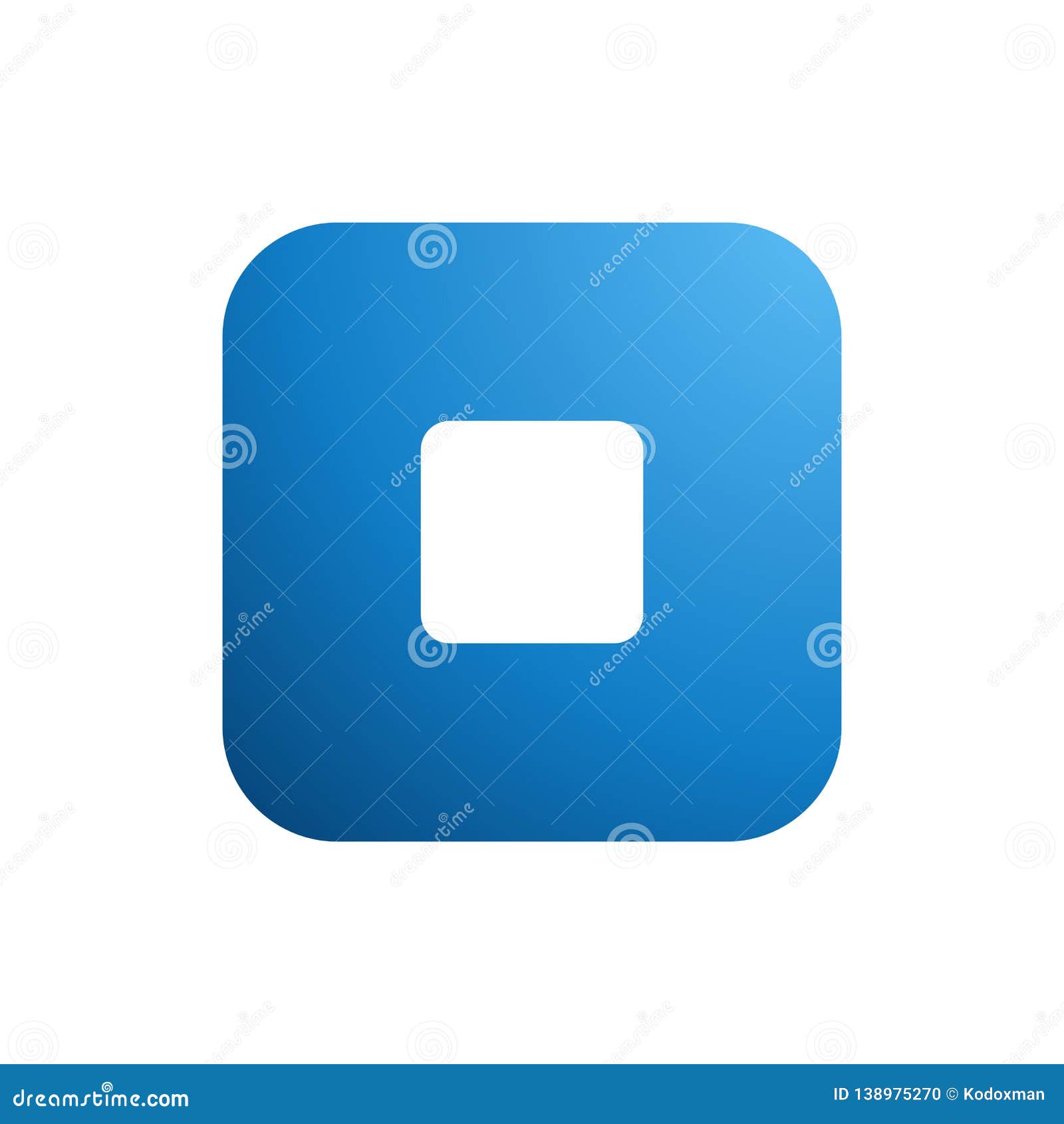 Modern Stop Icon Button Logo Stock Vector - Illustration of sign ...