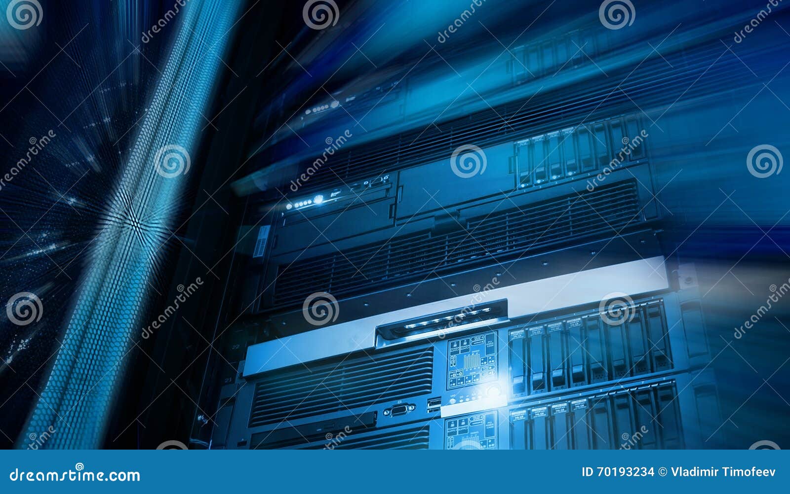 Modern Storage of Blade Servers in the Data Center Vertical with Blur ...