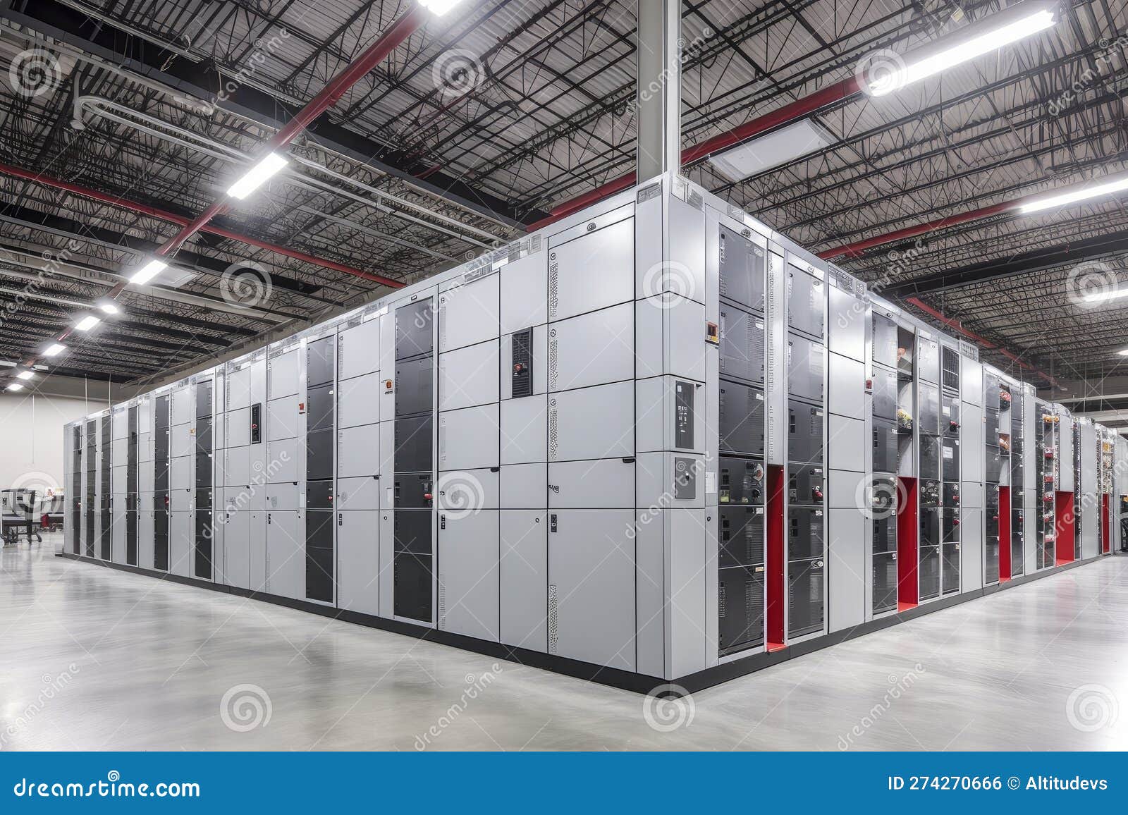 Modern Storage Center with Advanced Security Features and High-tech ...