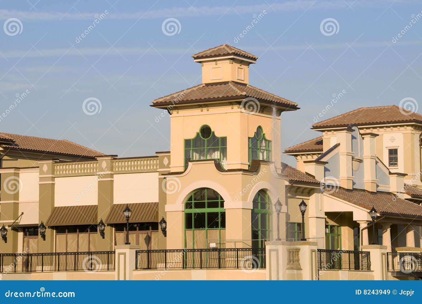 Modern Store Front Under Construction Stock Image - Image of view ...