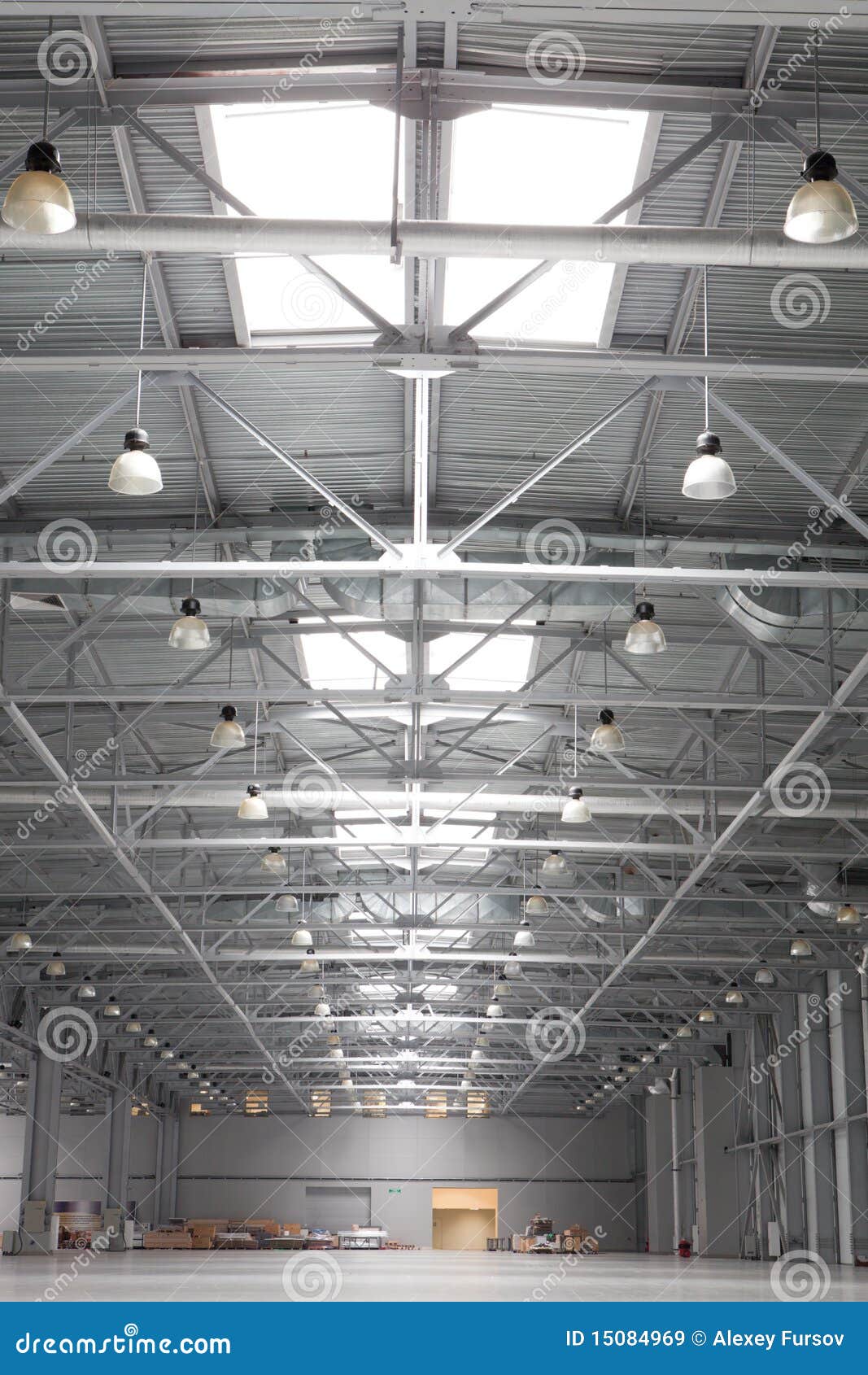 Modern storehouse stock image. Image of industry, interior - 15084969
