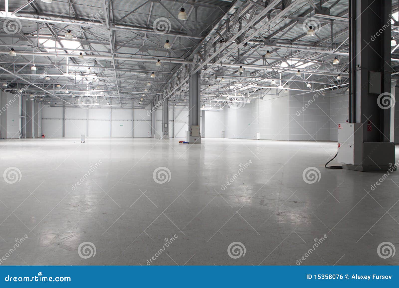 Modern storehouse stock photo. Image of empty, hangar - 15358076