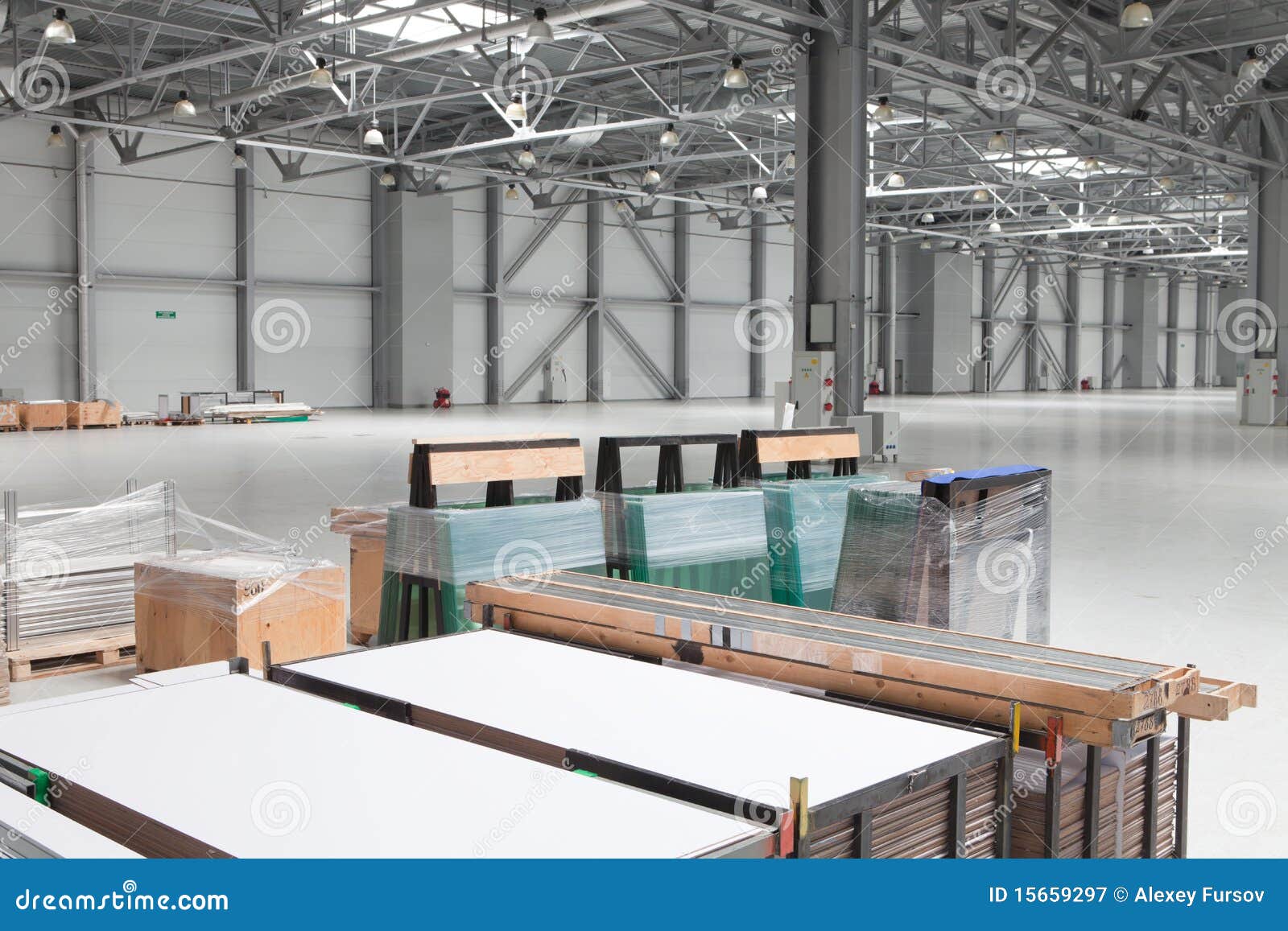 Modern storehouse stock image. Image of plant, industry - 15659297