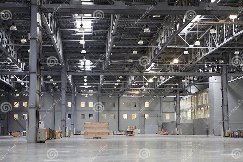 Modern storehouse stock photo. Image of empty, plant - 15746354