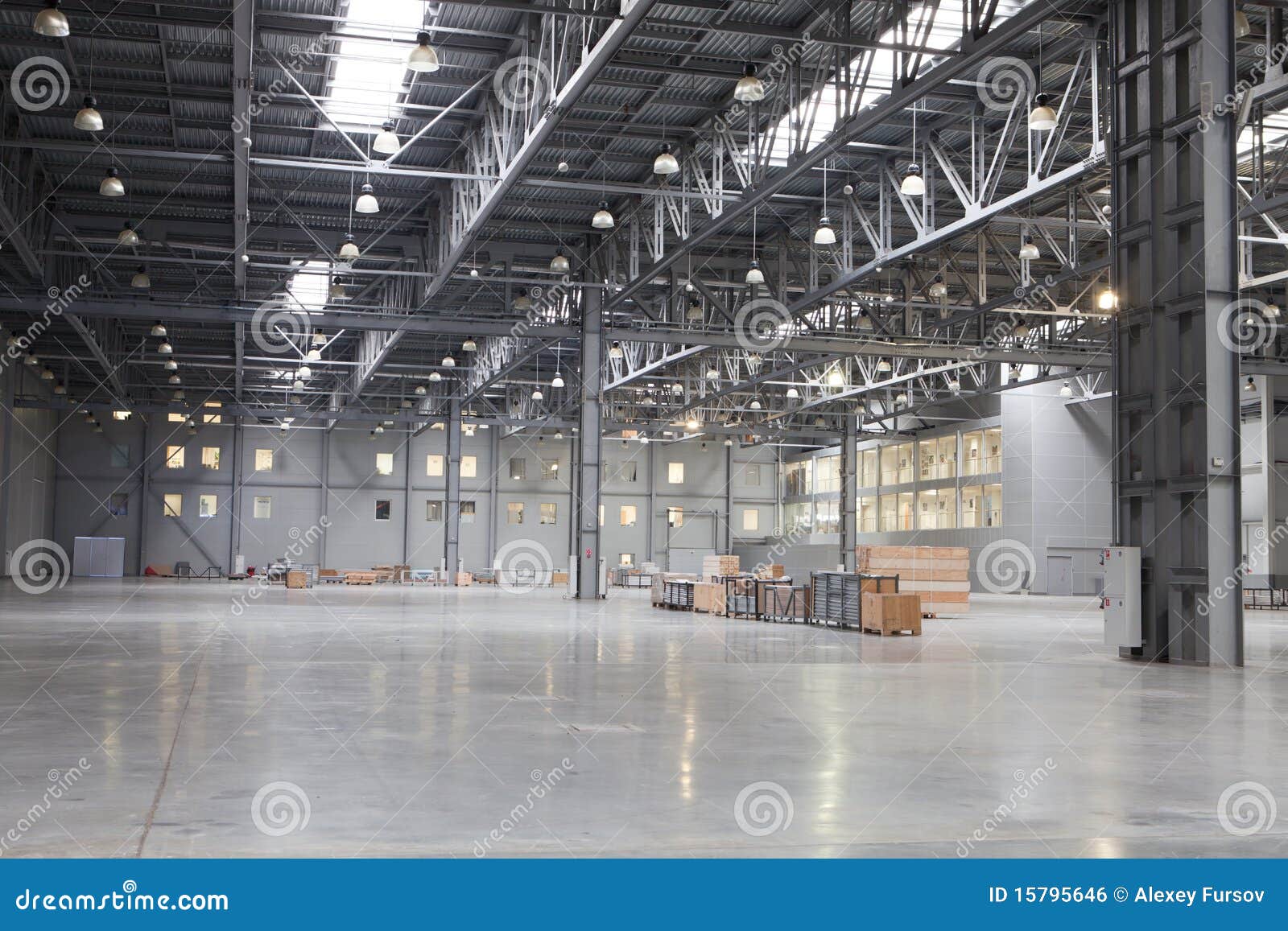 Modern storehouse stock photo. Image of interior, room - 15795646