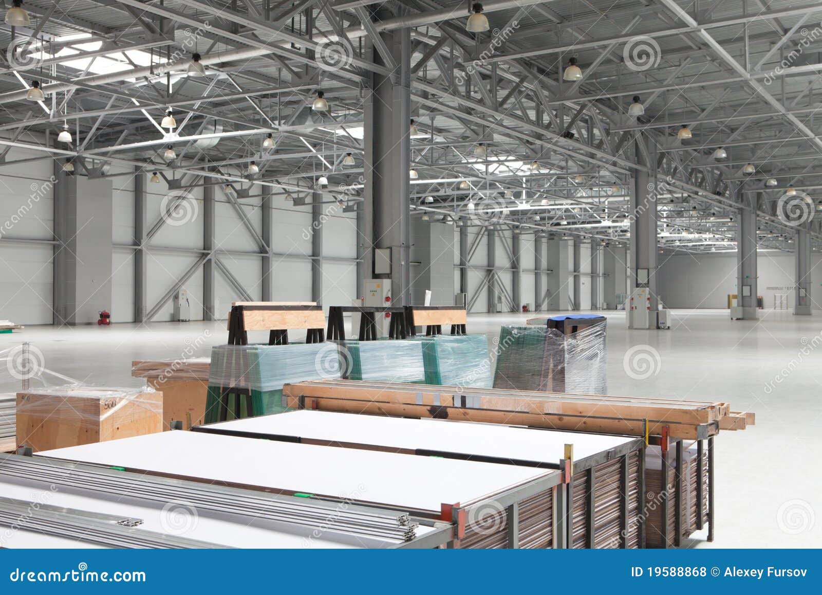 Modern storehouse stock photo. Image of industrial, modern - 19588868