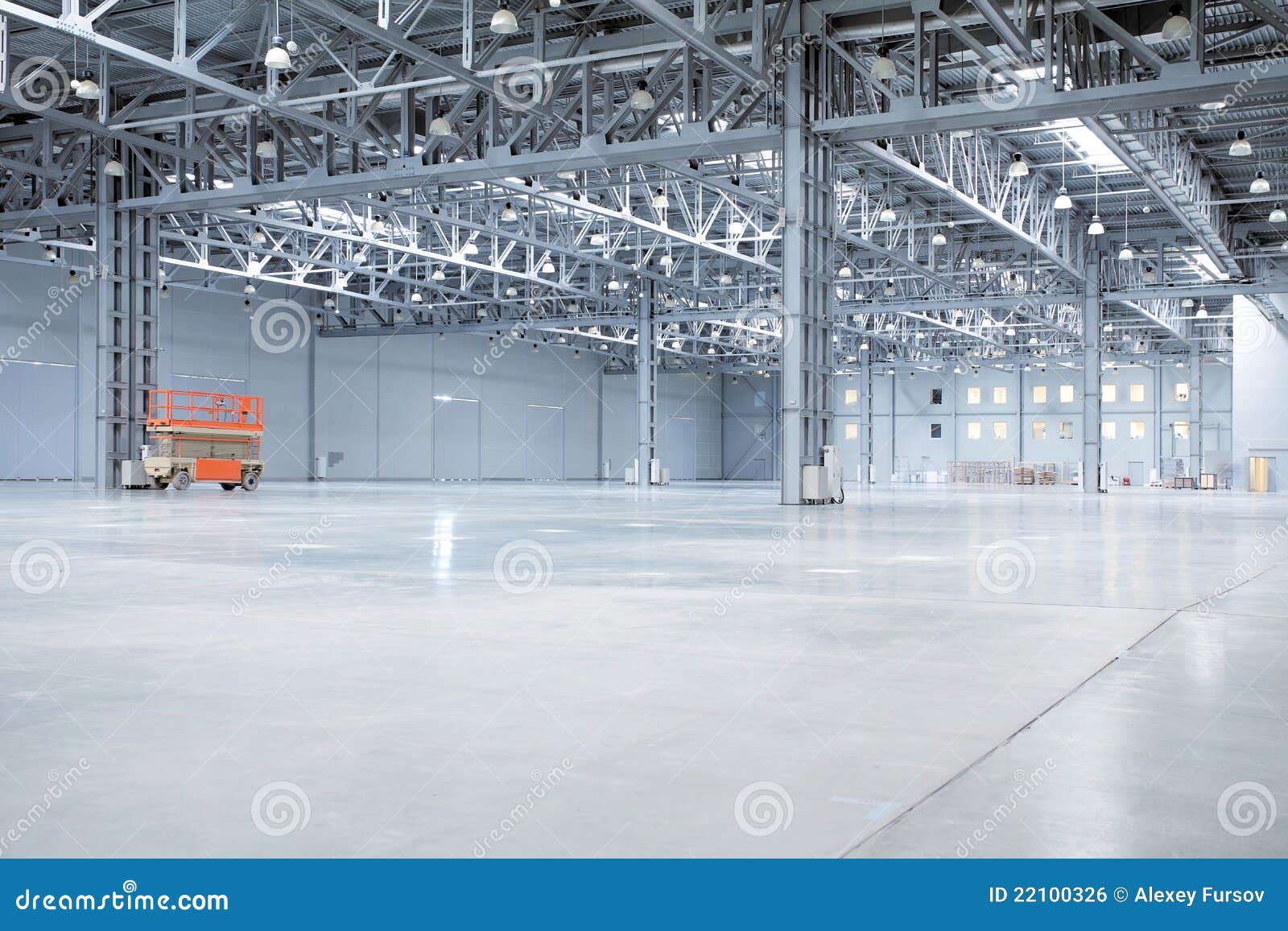 Modern storehouse stock photo. Image of business, space - 22100326