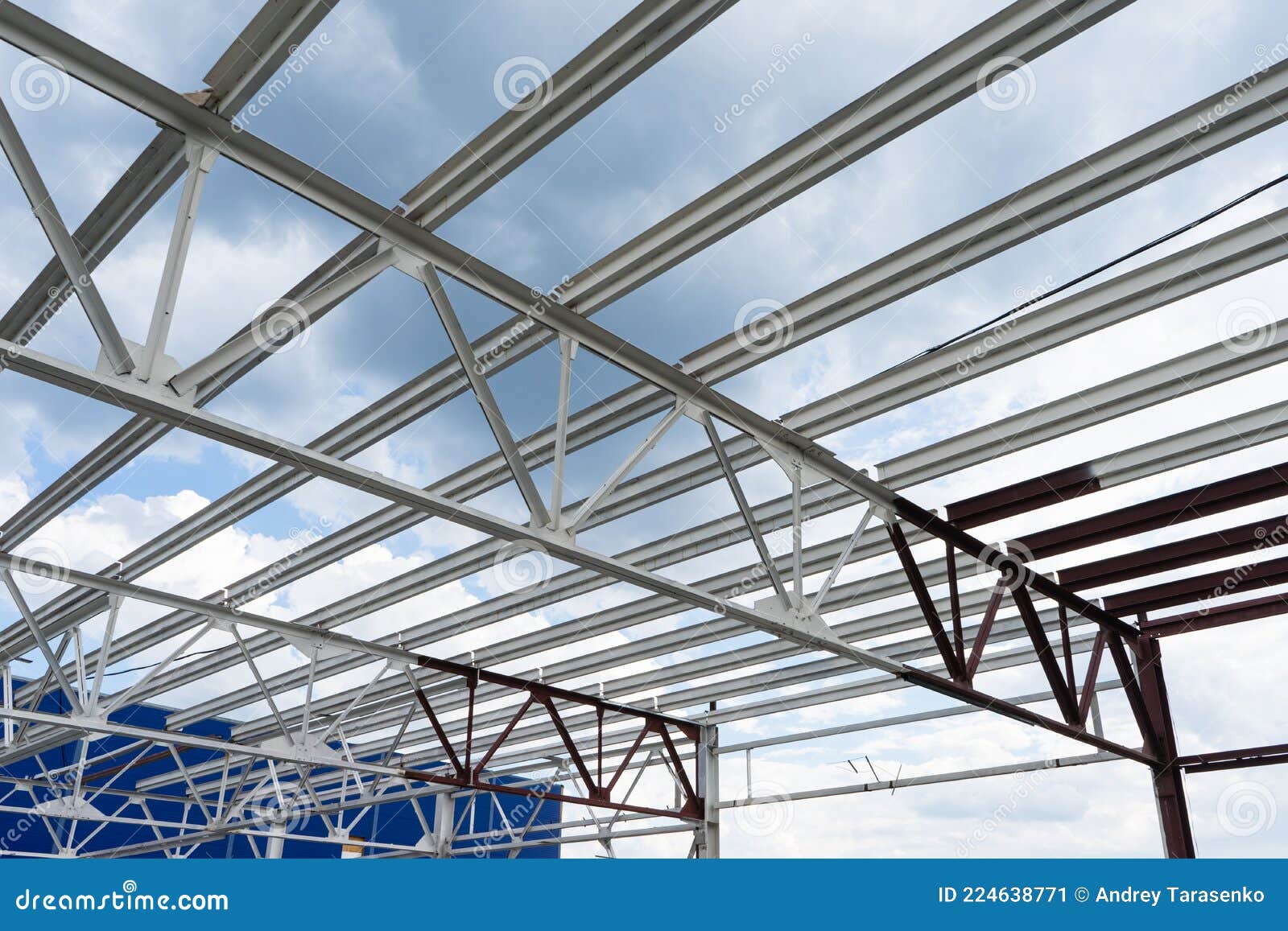 Modern Storehouse Construction Site, Stock Image - Image of modern ...