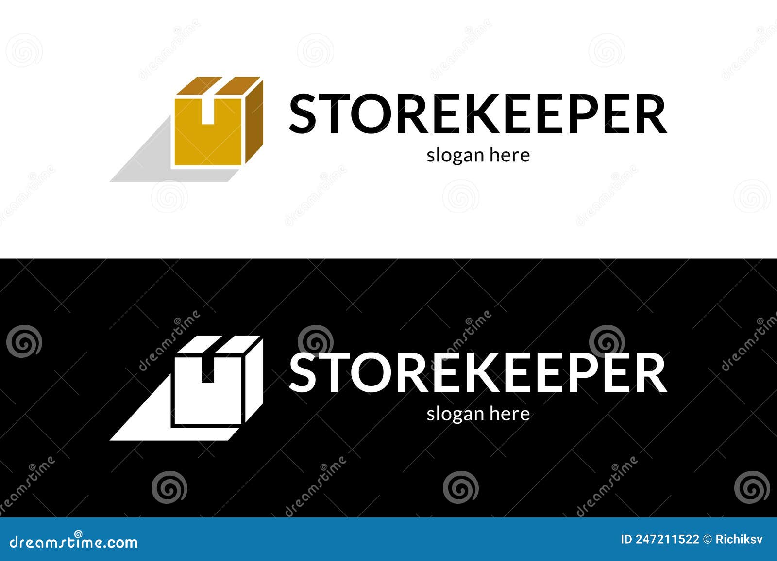 Modern storekeeper logo stock vector. Illustration of element - 247211522