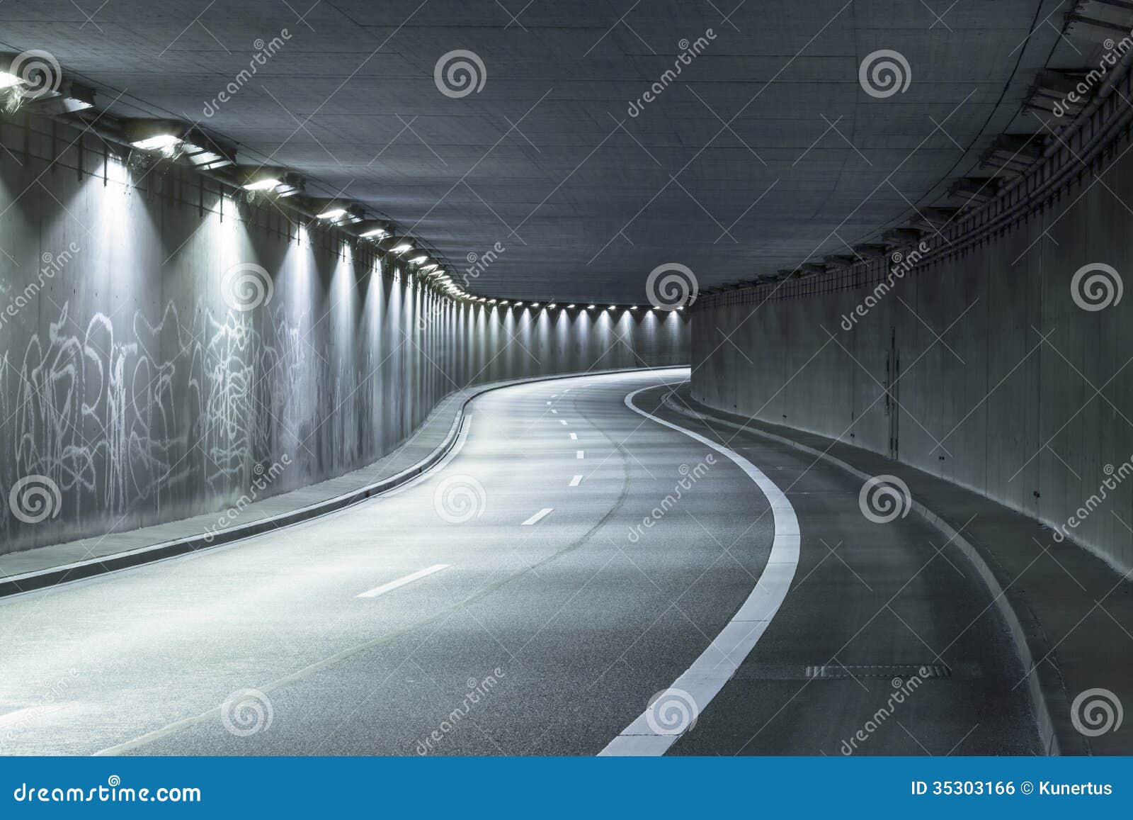 Modern Street Tunnel stock photo. Image of street, concrete - 35303166