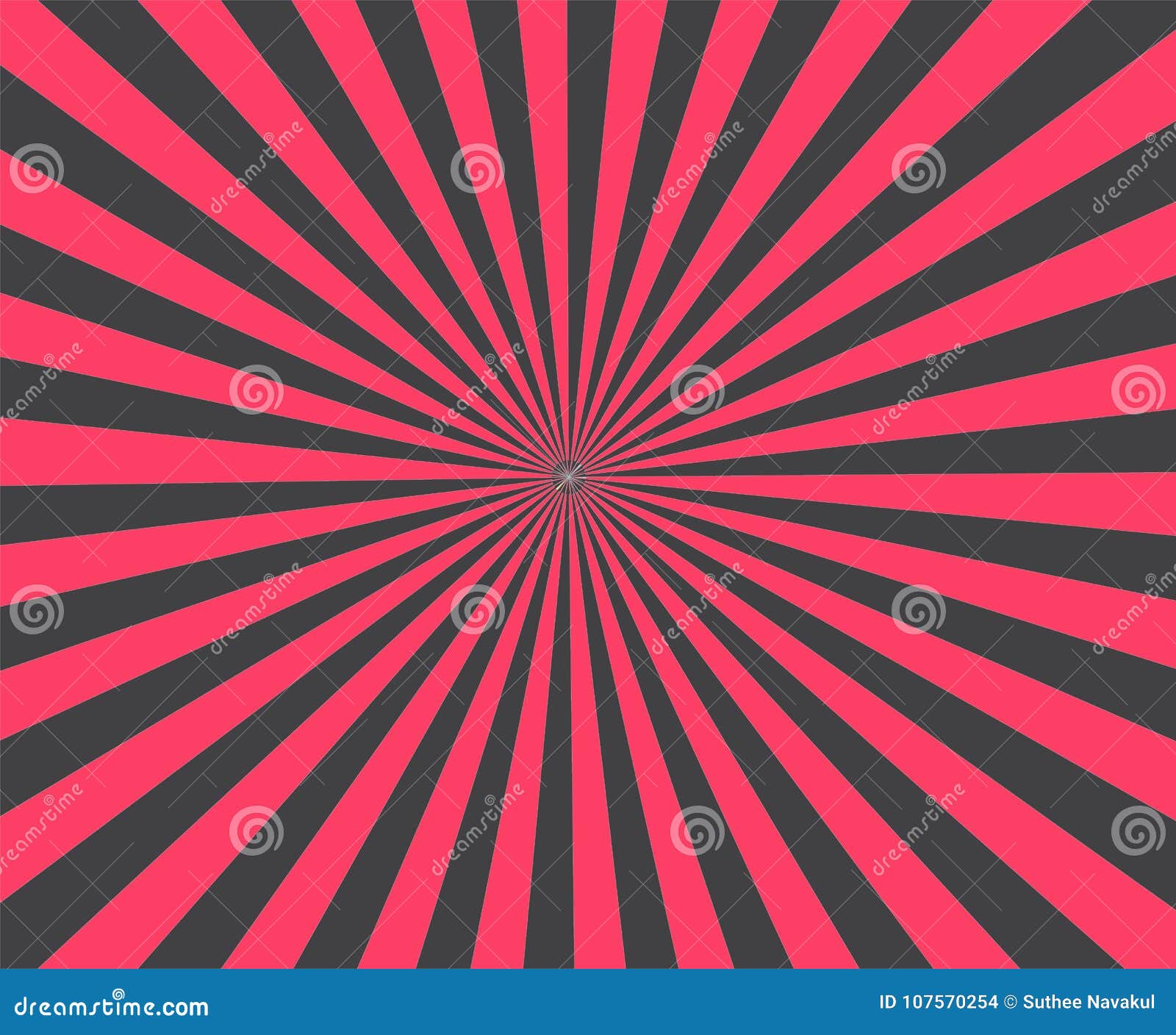 Modern Stripe Rays Red Background. Vector Brust Illustration Stock ...