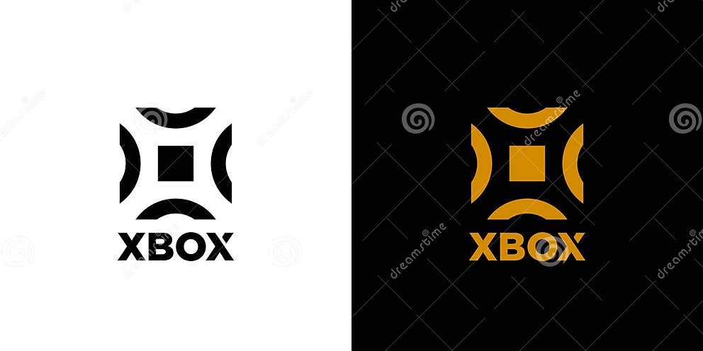 Modern and Strong X Box Logo Design Stock Illustration - Illustration ...
