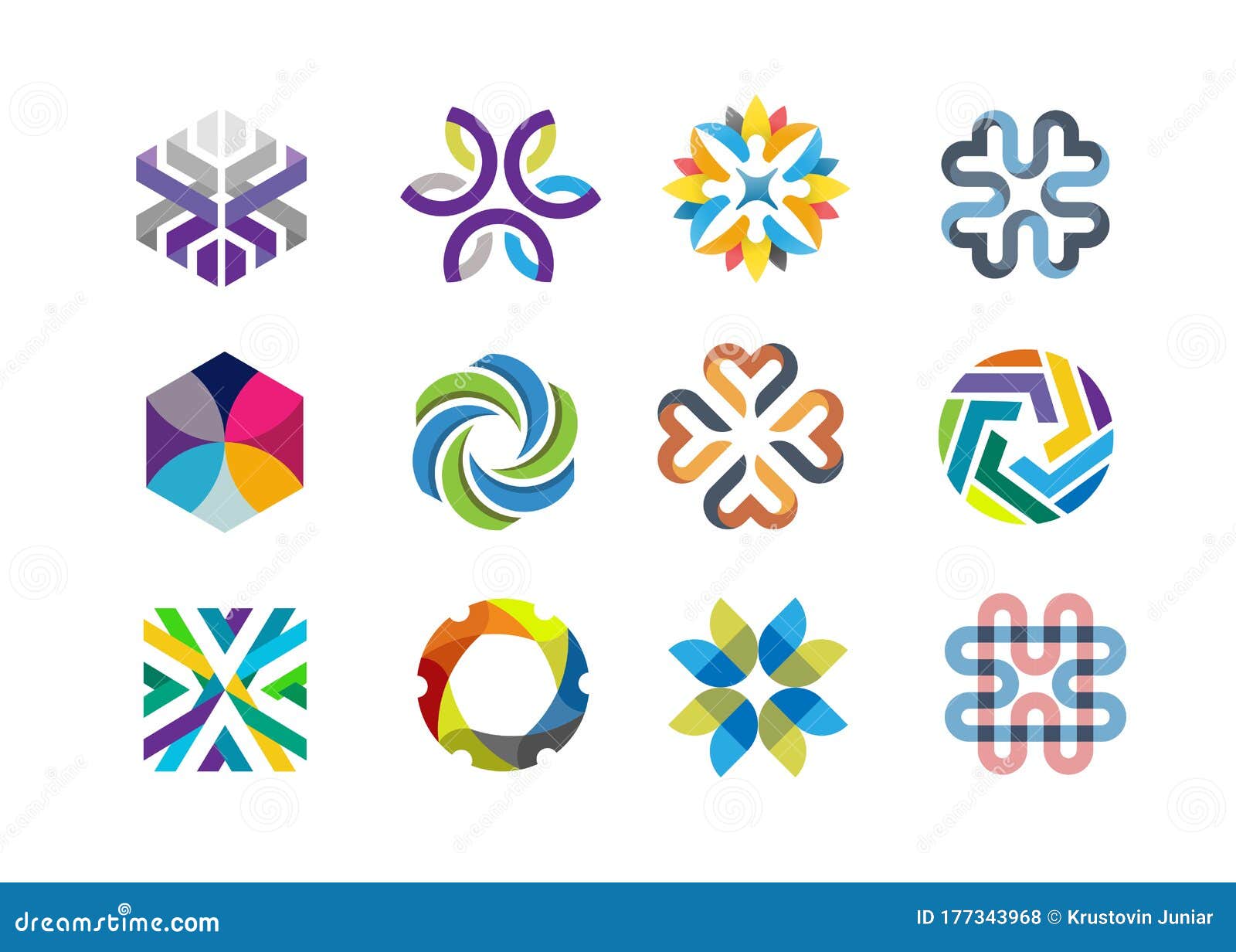 Modern Strong and Elegant Design Elements for Brand Identity Graphic ...