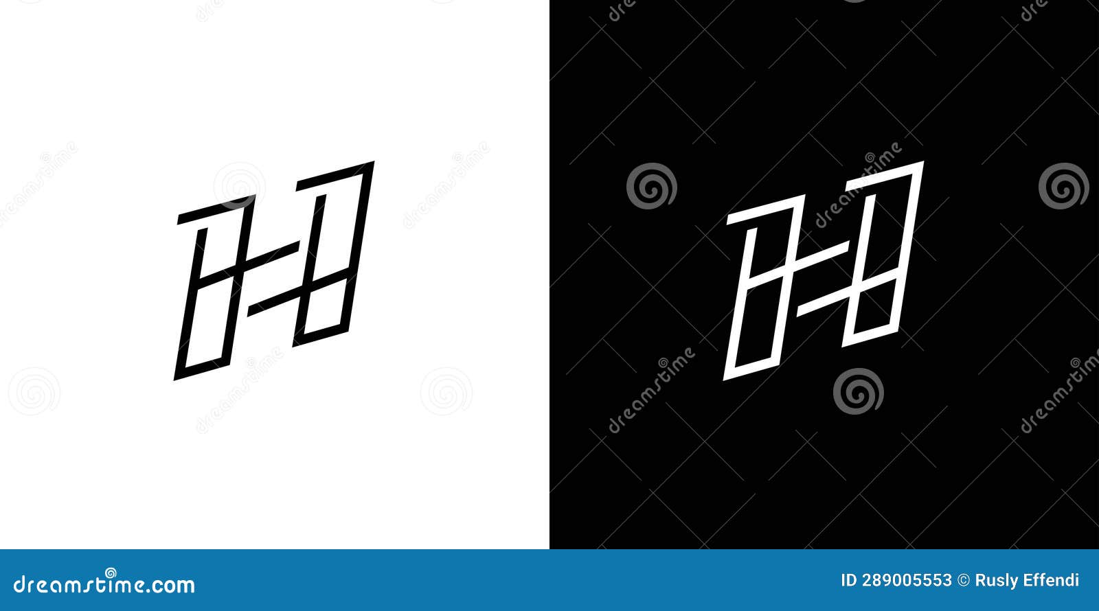 Modern and Strong H Logo Design Stock Vector - Illustration of company ...