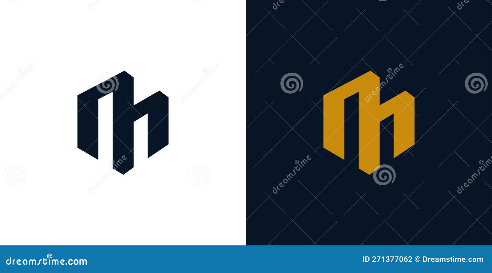 Modern and Strong M Logo Design Stock Vector - Illustration of ...