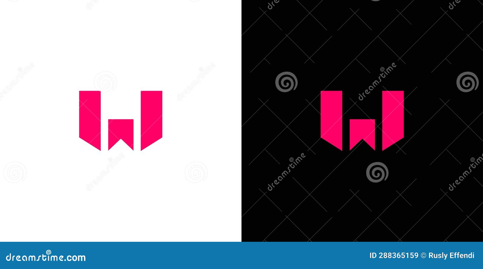Modern and Strong W Logo Design Stock Vector - Illustration of simple ...
