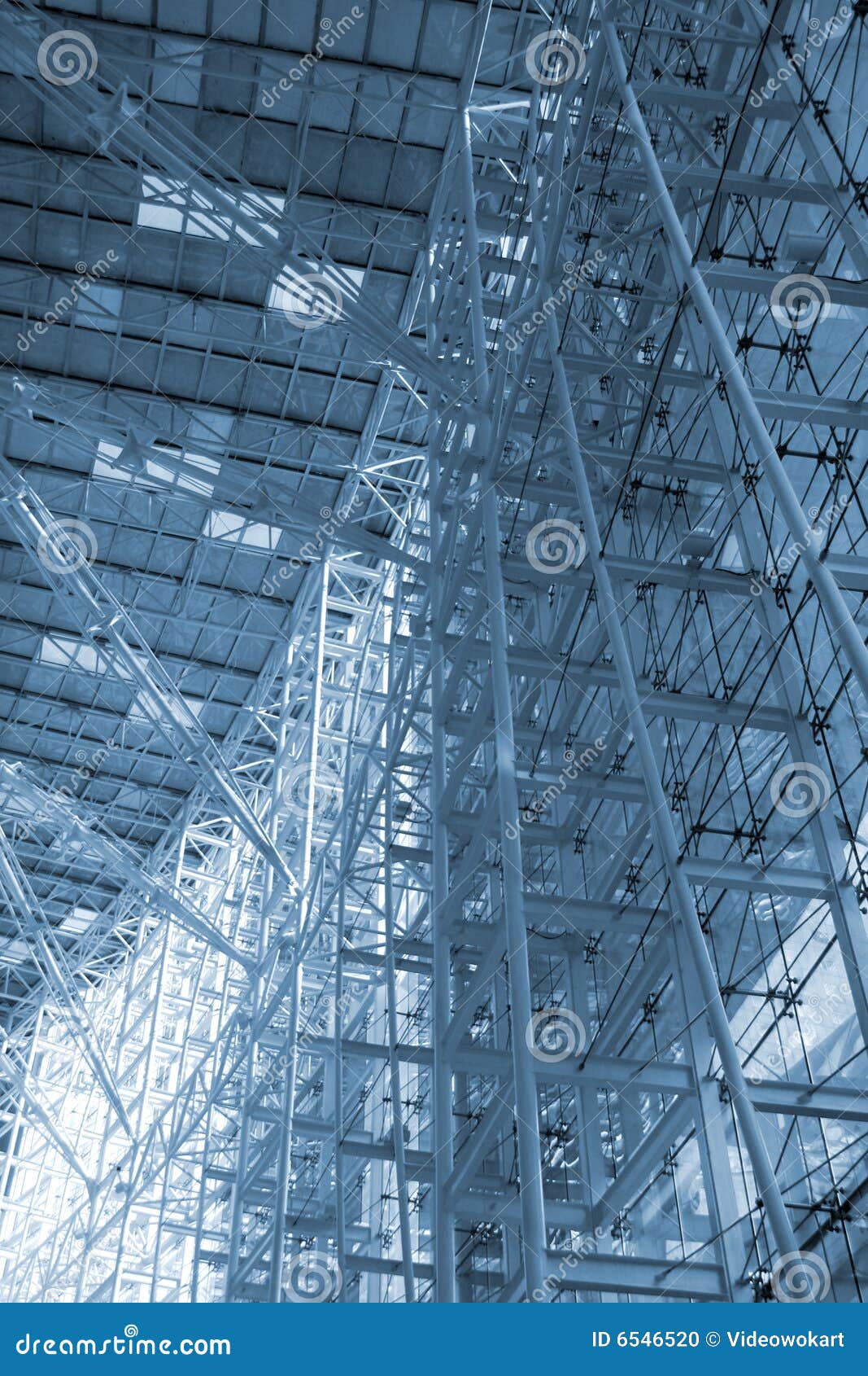 Modern structure stock photo. Image of style, indoor, blue - 6546520