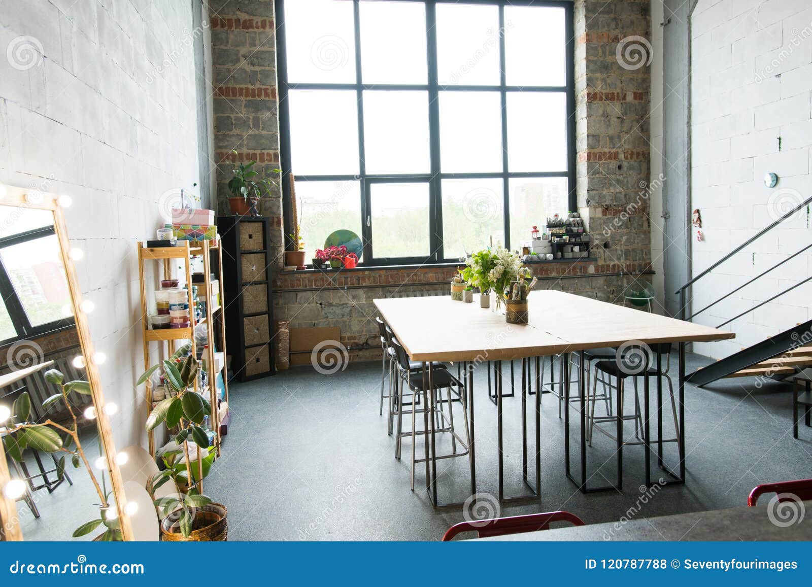 Modern Studio Apartment stock photo. Image of project - 120787788