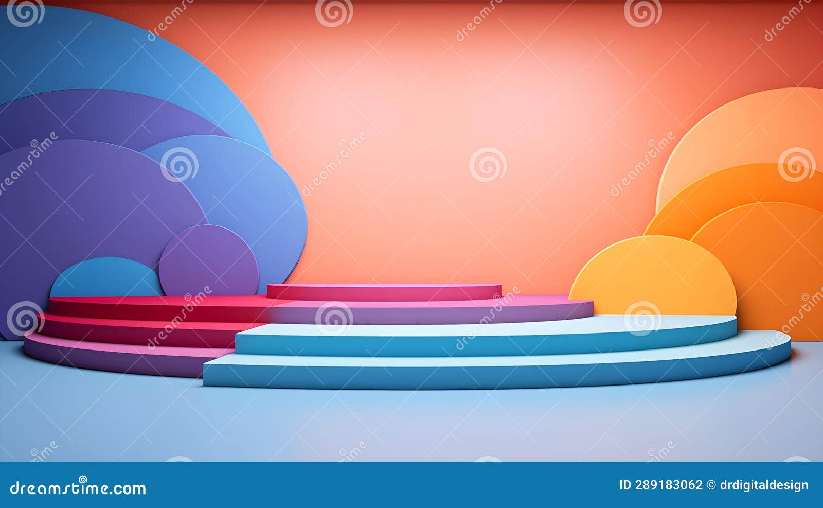Modern Studio Background in Multiple Colors. Elegant Room for Product ...
