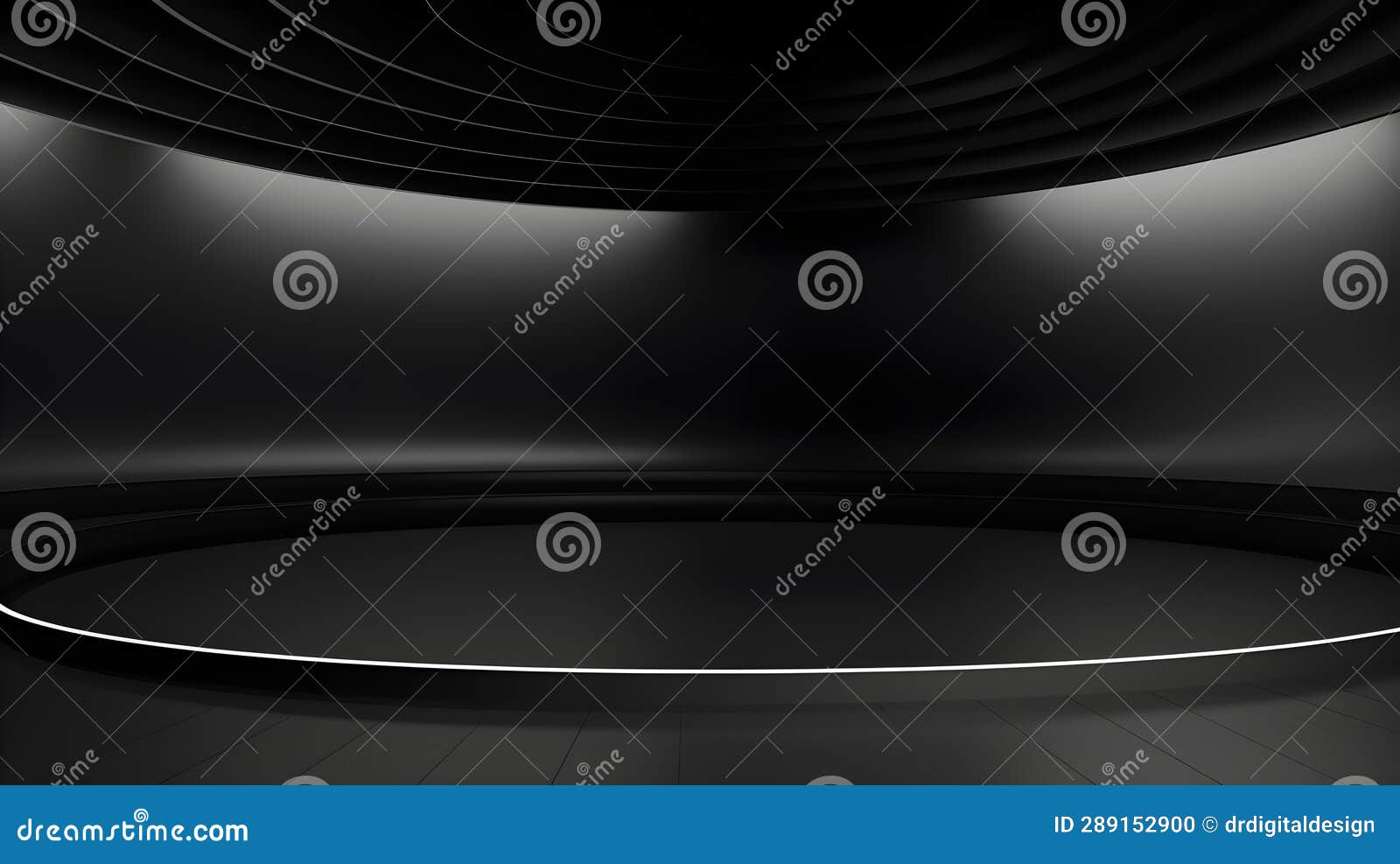 Modern Studio Background in Black Colors. Elegant Room for Product ...