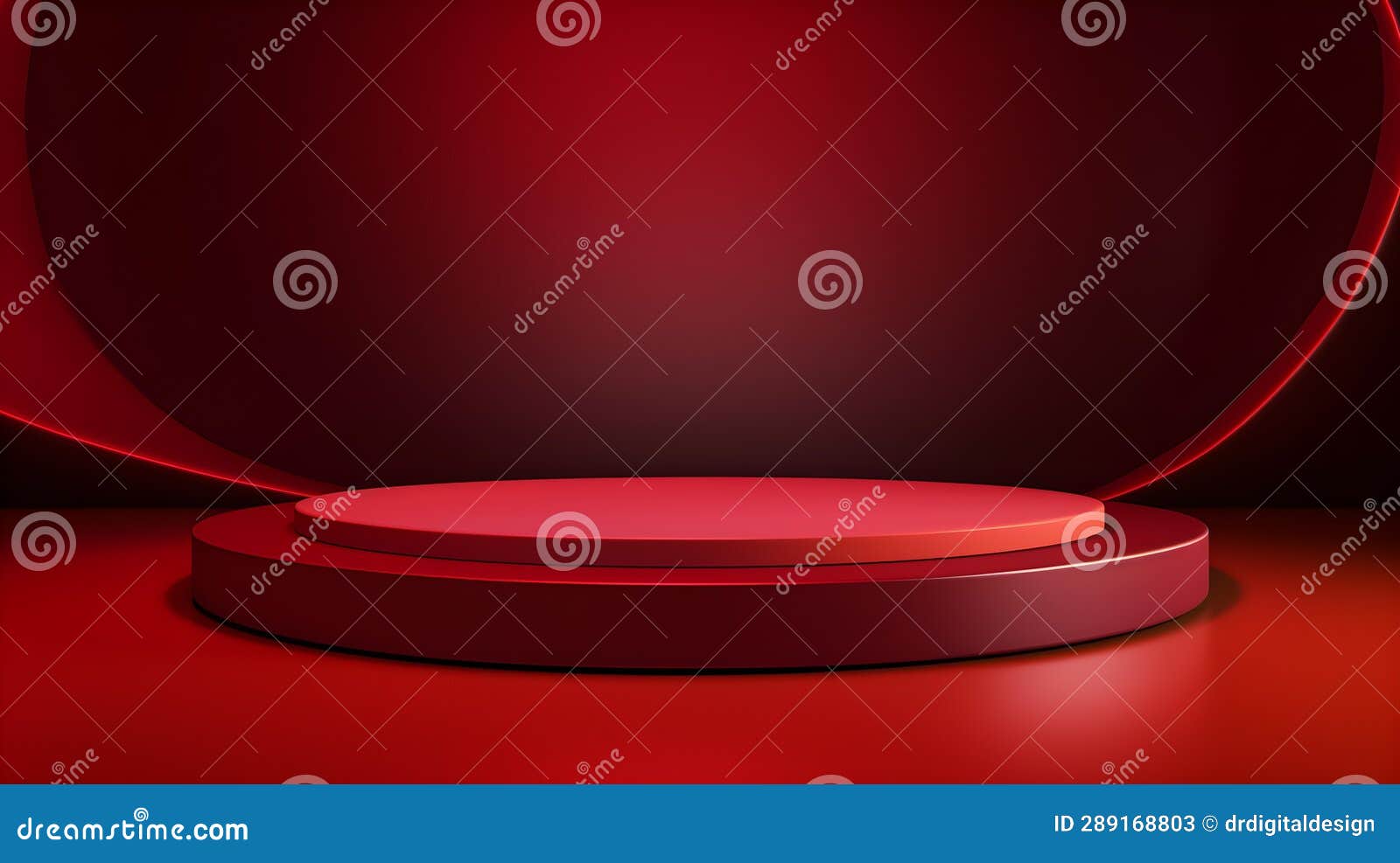 Modern Studio Background in Dark Red Colors. Elegant Room for Product ...