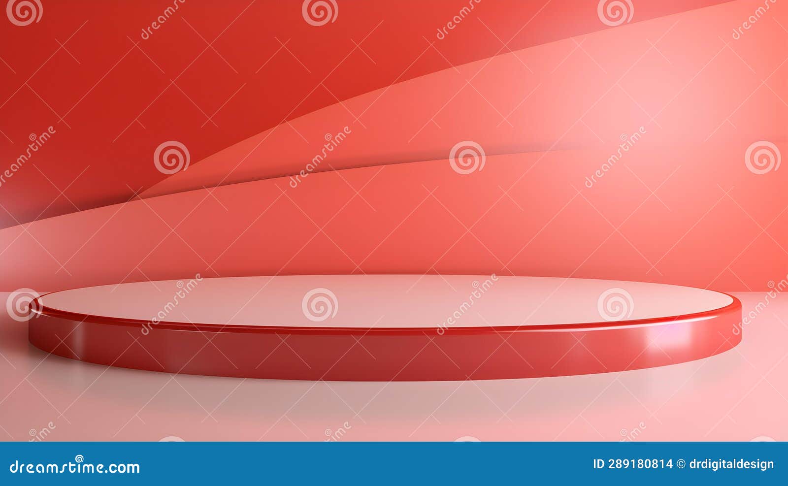 Modern Studio Background in Light Red Colors. Elegant Room for Product ...